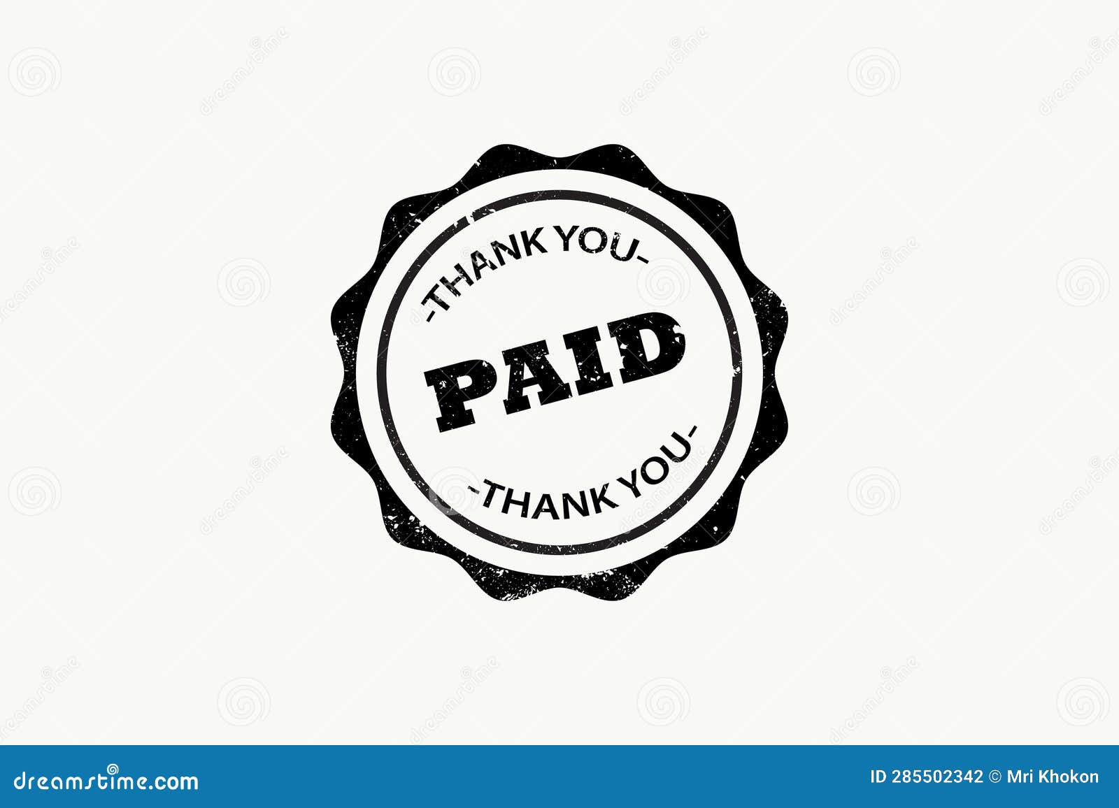 Free vector paid Stamp. stock vector. Illustration of logo - 285502342