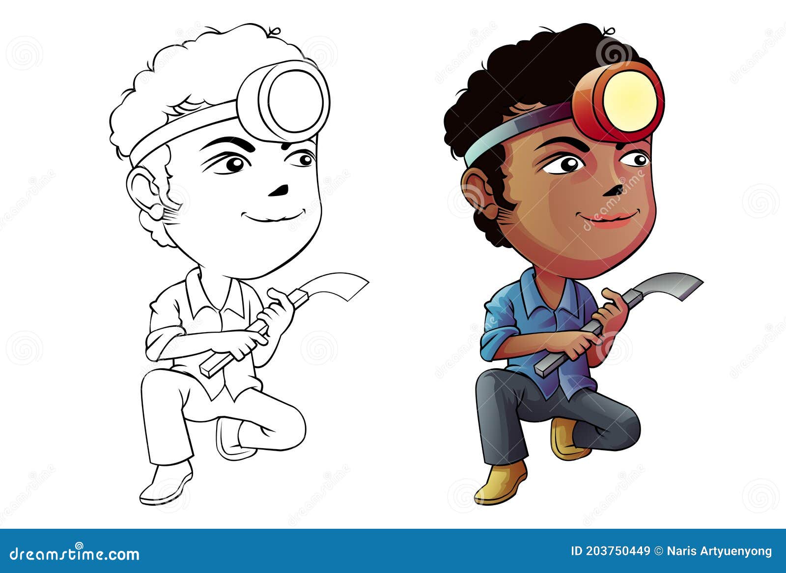 Rubber Tapping Man Silhouette Vector On White Background ...