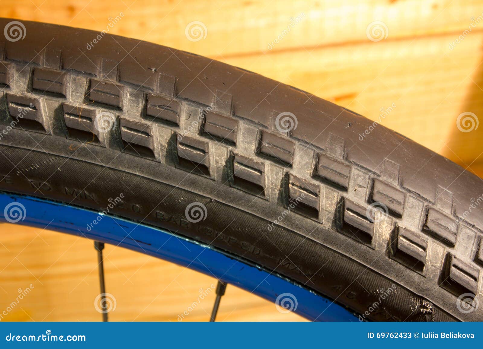 Rubber Tire for Bicycle with Damage Stock Image - Image of jump, cross ...