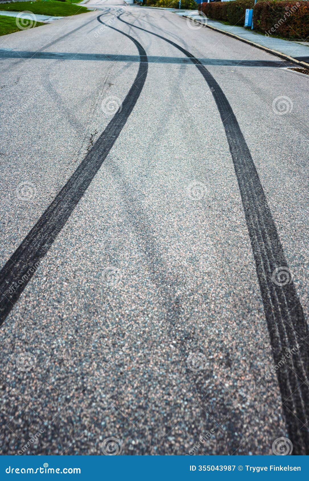 Rubber Tire Marks on Asphalt.. Stock Image - Image of white, auto ...