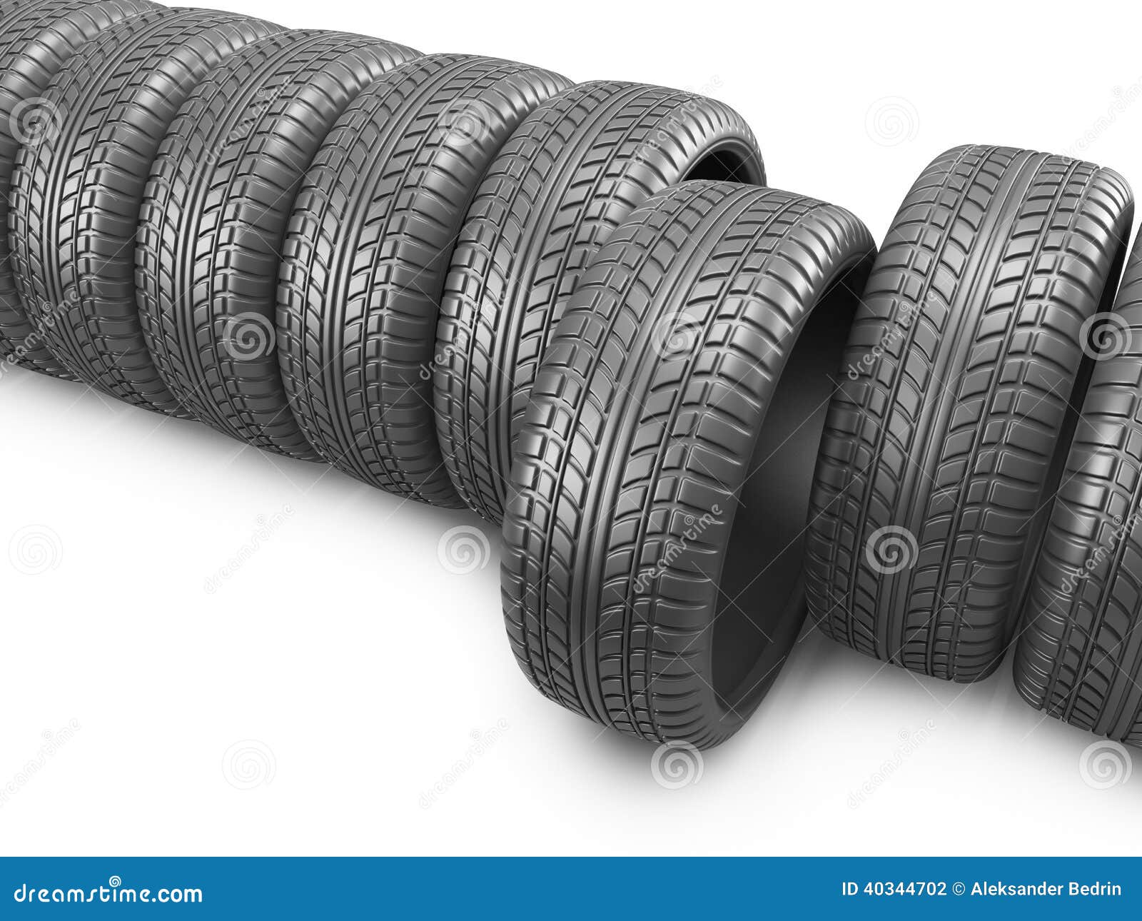 Rubber Tire. Wheel 3D, Icon Stock Illustration - Illustration of drive ...