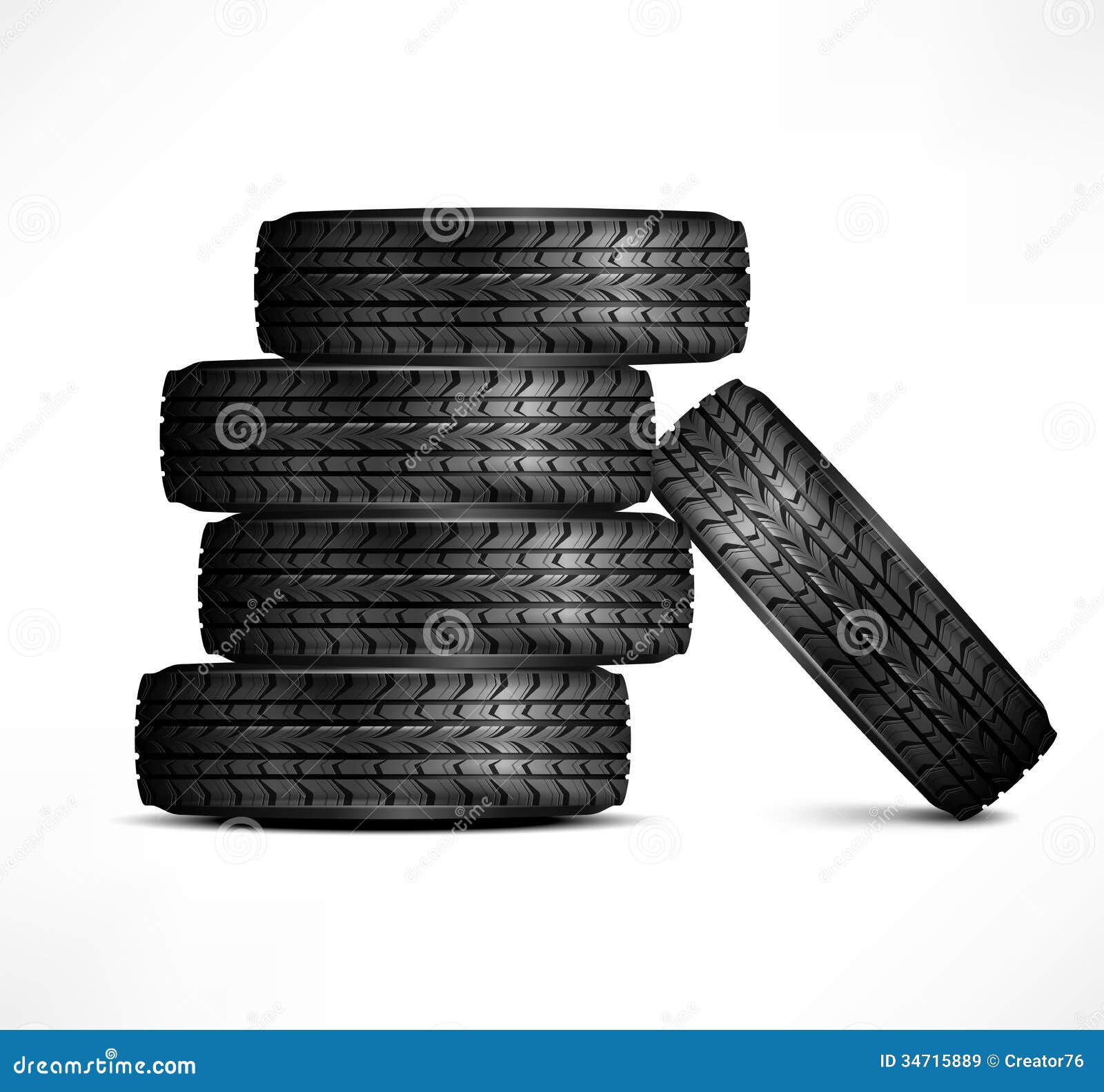 Rubber tires stock vector. Illustration of profile, vehicle - 34715889