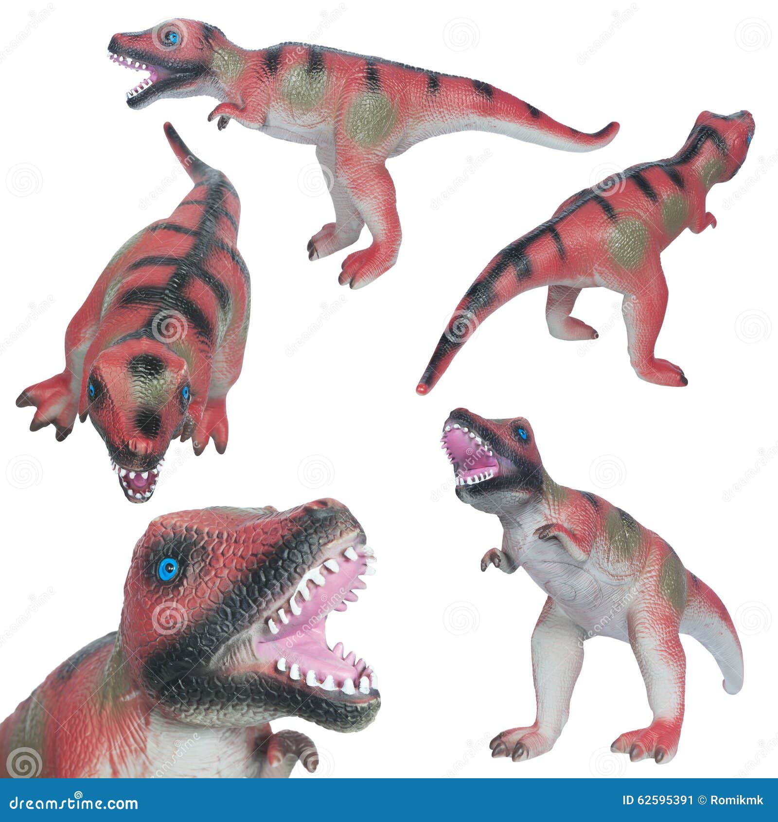 Rubber toy dinosaur stock image. Image of carnivorous - 62595391
