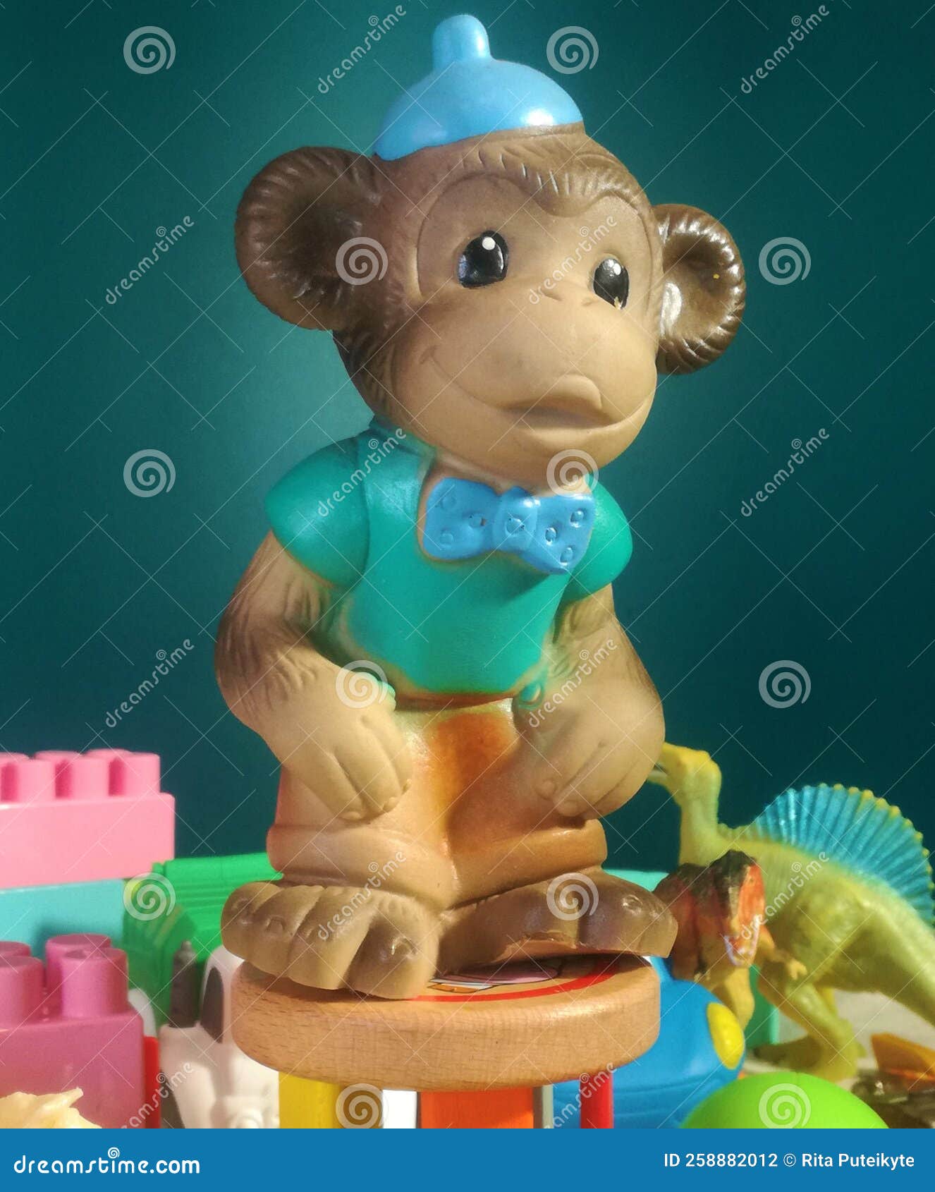 Rubber toy monkey stock photo. Image of nostalgia, russian - 258882012
