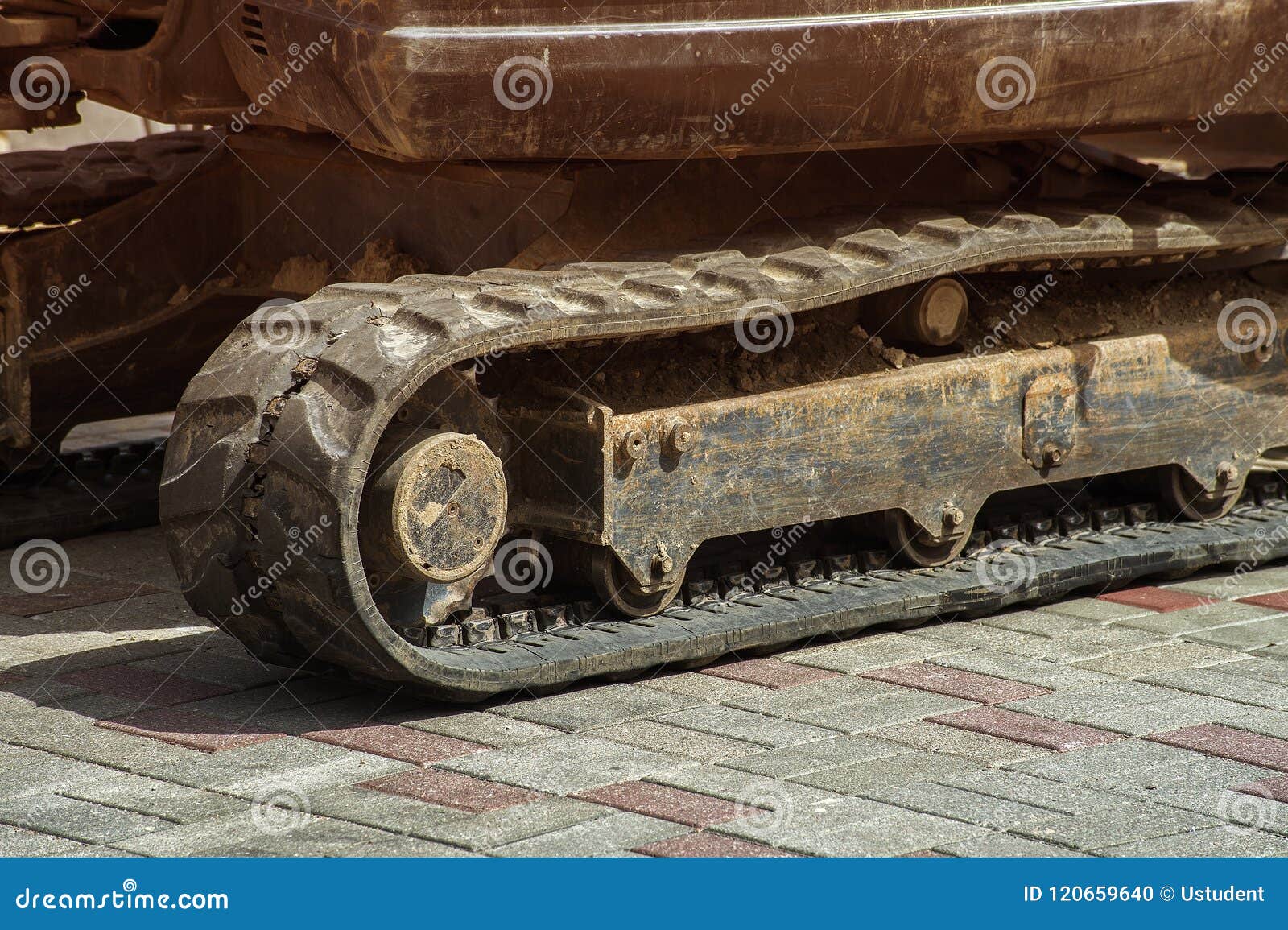 Rubber tractor caterpillar stock photo. Image of circle - 120659640