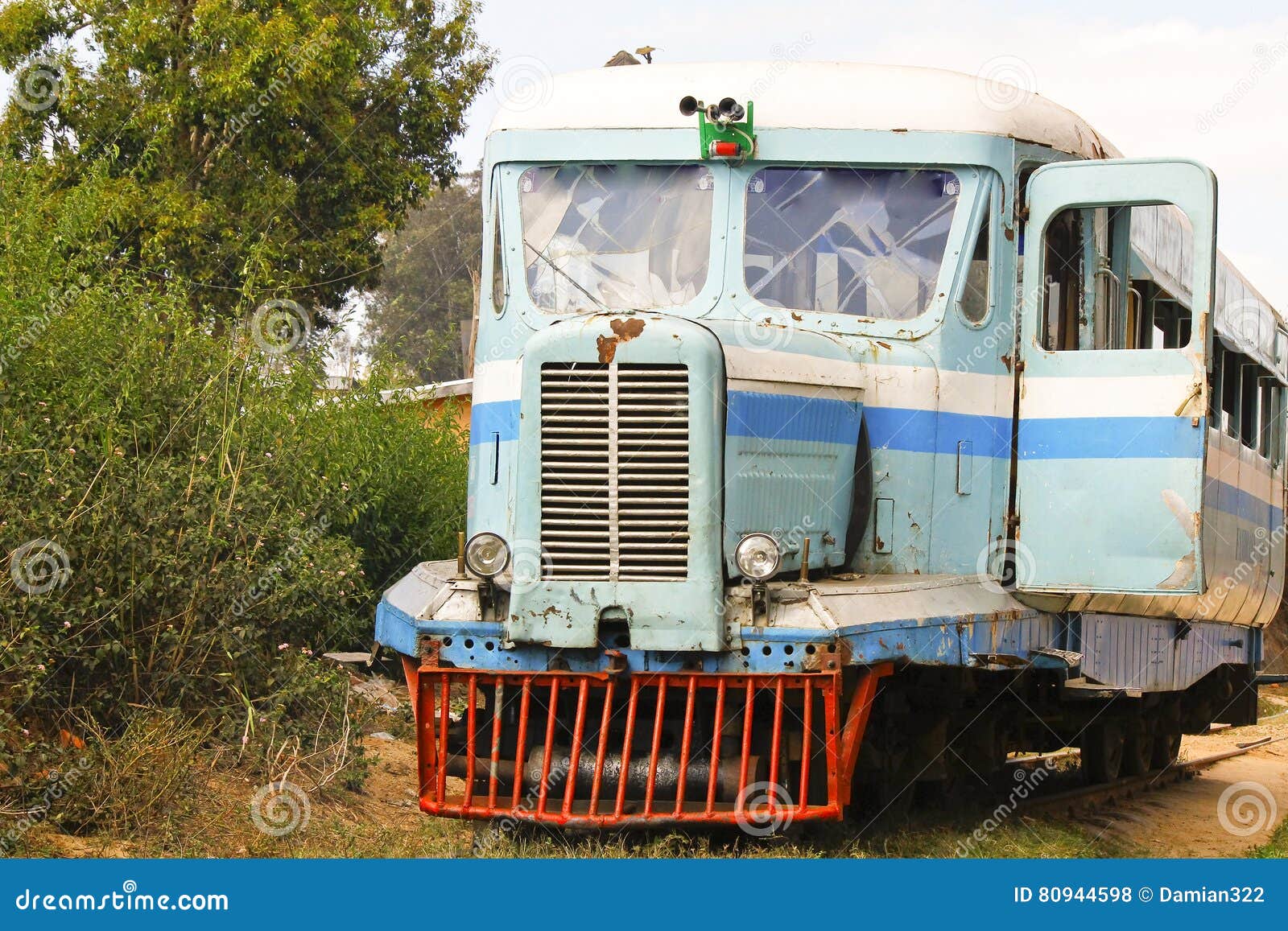 Rubber-tyred Michelin Train in Madagascar Stock Photo - Image of engine ...