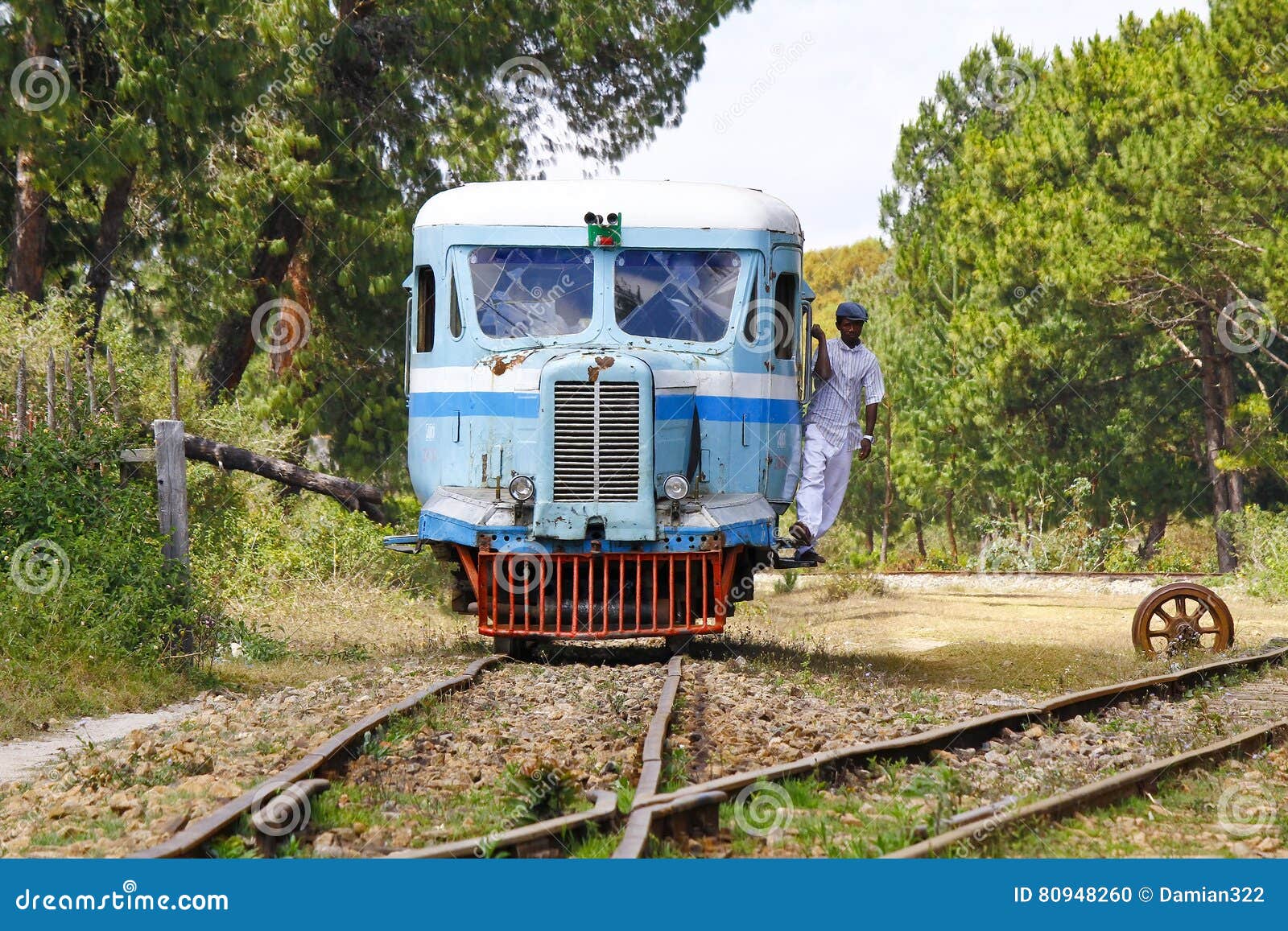 Rubber-tyred Michelin Train in Madagascar Editorial Image - Image of ...