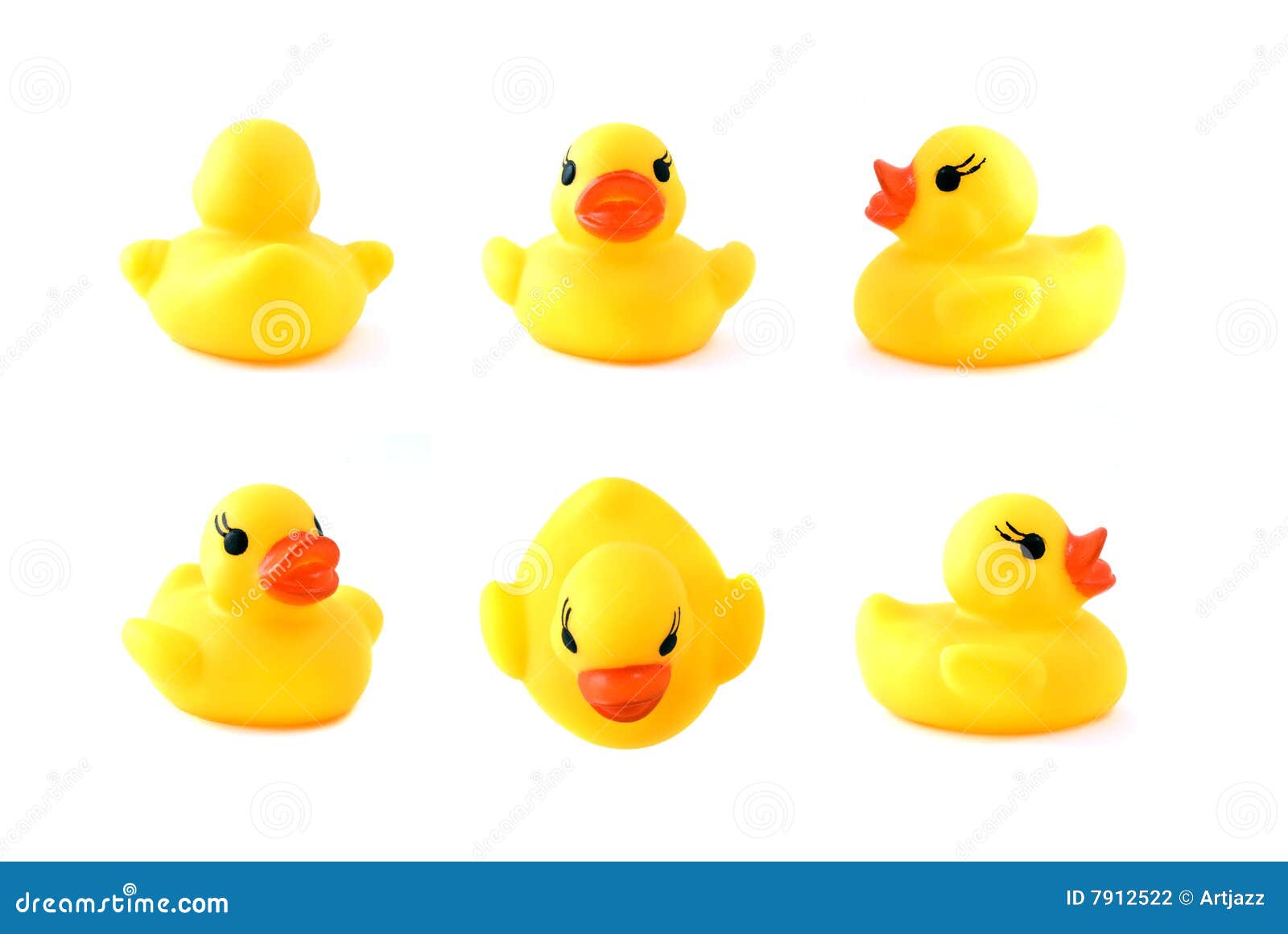 Rubber Yellow Ducks With Hooks In Their Heads. Fairground Hook A Rubber ...