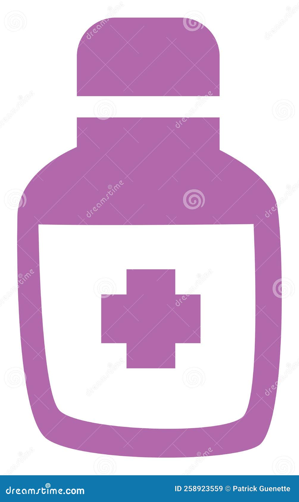 Rubbing alcohol, icon stock vector. Illustration of pump - 258923559