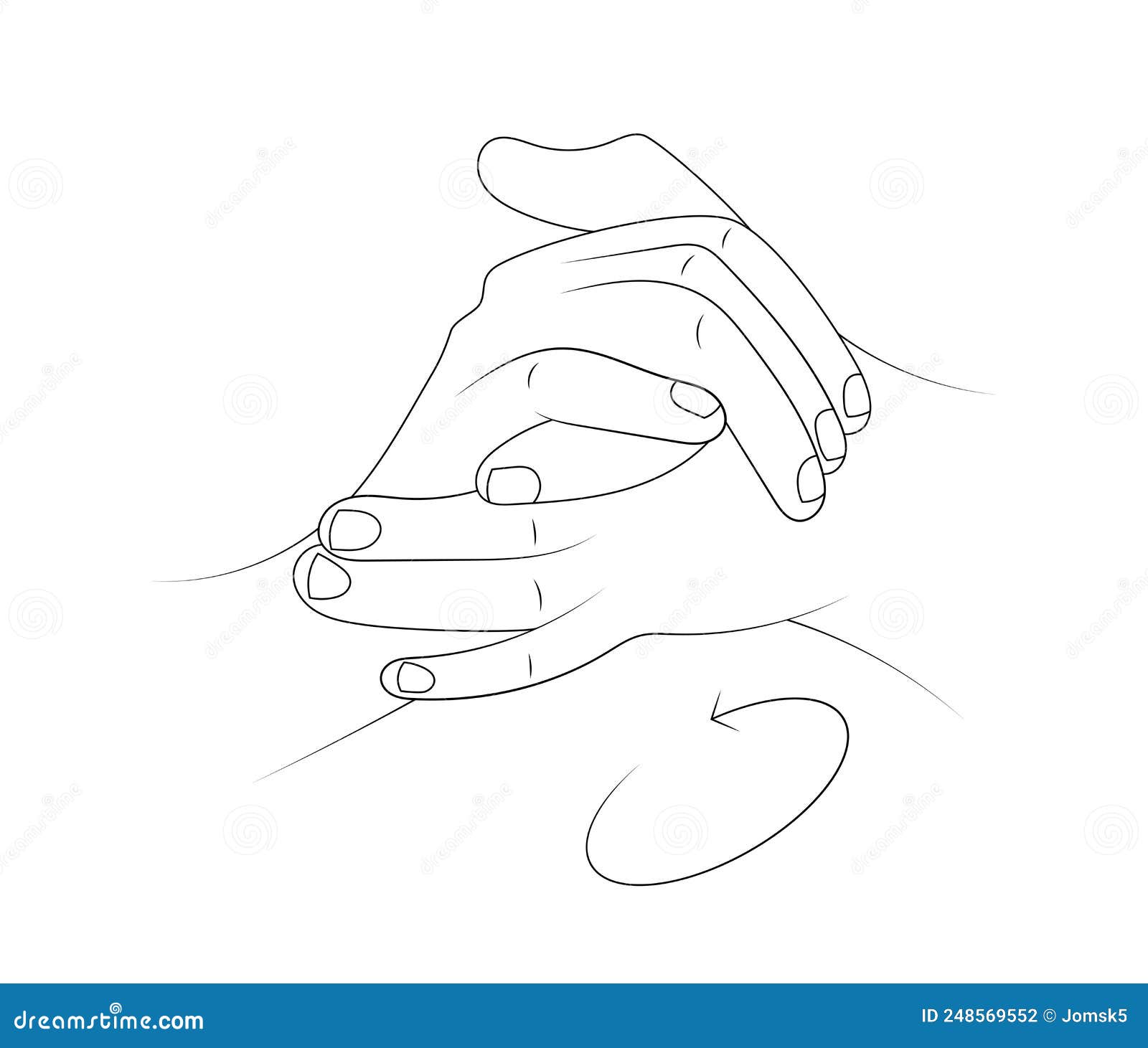 Rubbing Hands Vector Sketch Stock Vector - Illustration of care ...