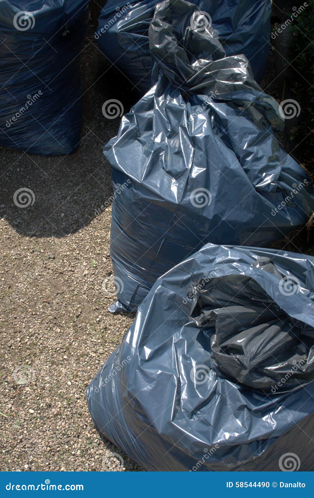 Rubbish bags stock photo. Image of package, pack, rubbish - 58544490
