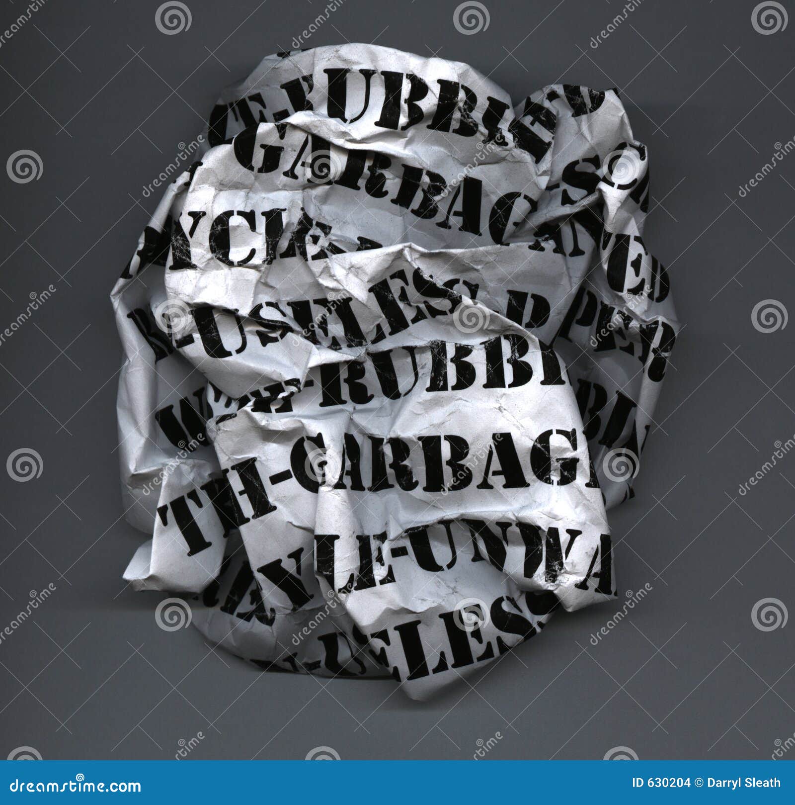 Rubbish Ball stock photo. Image of trash, wasteful, fiber - 630204