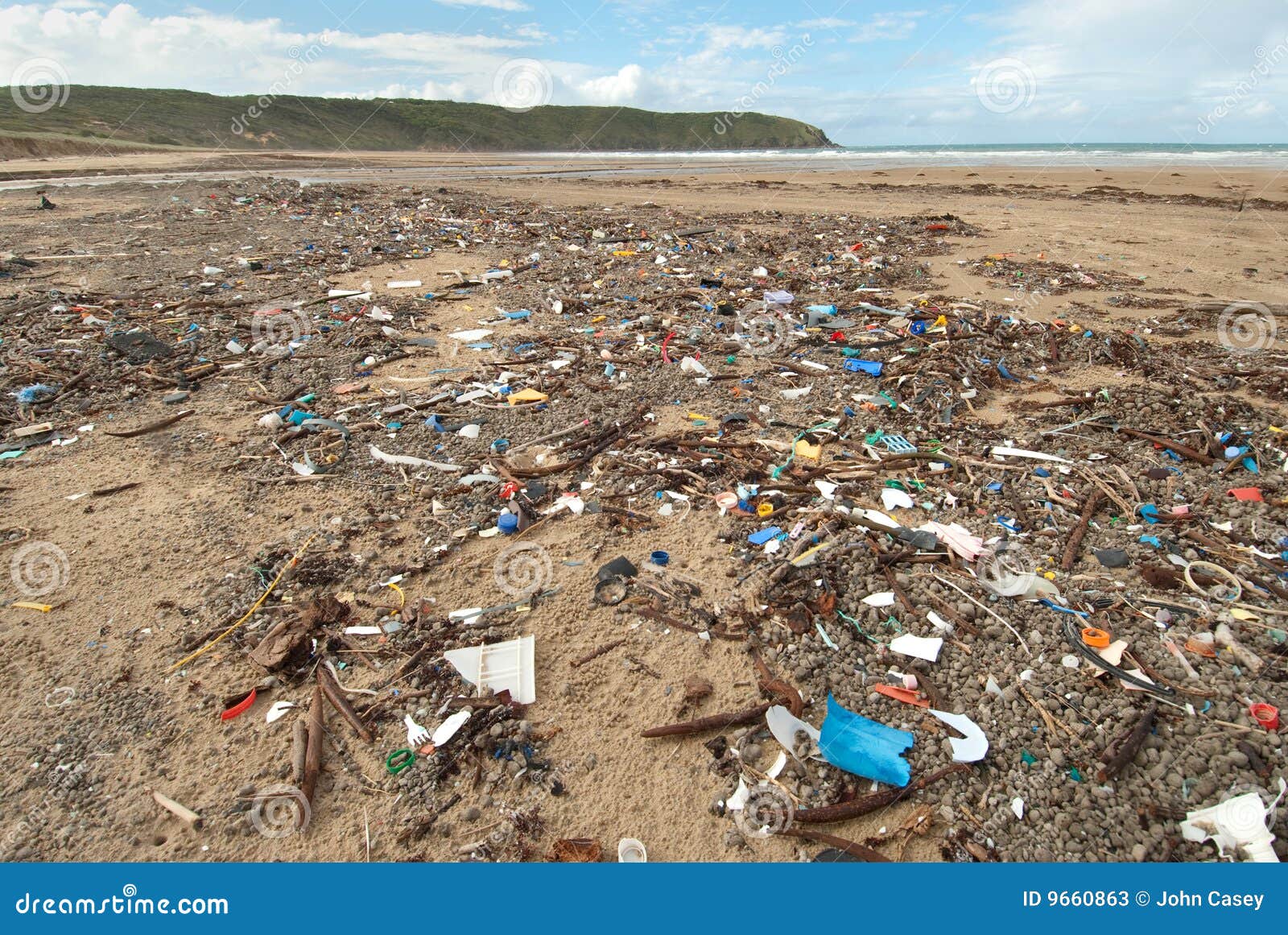Rubbish on Beach stock image. Image of environment, beach - 9660863