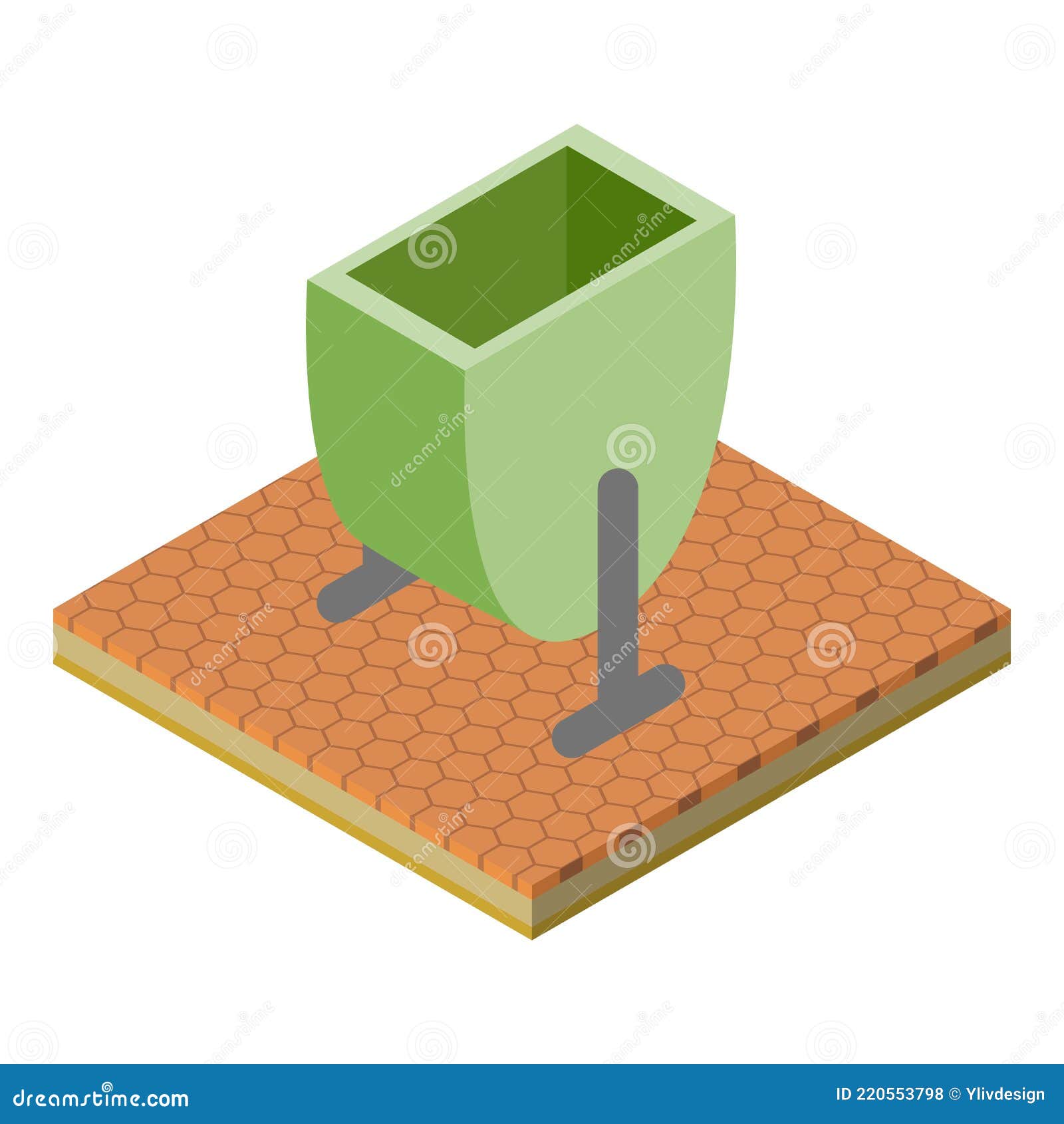 Rubbish Bin Icon, Isometric Style Stock Vector - Illustration of ...