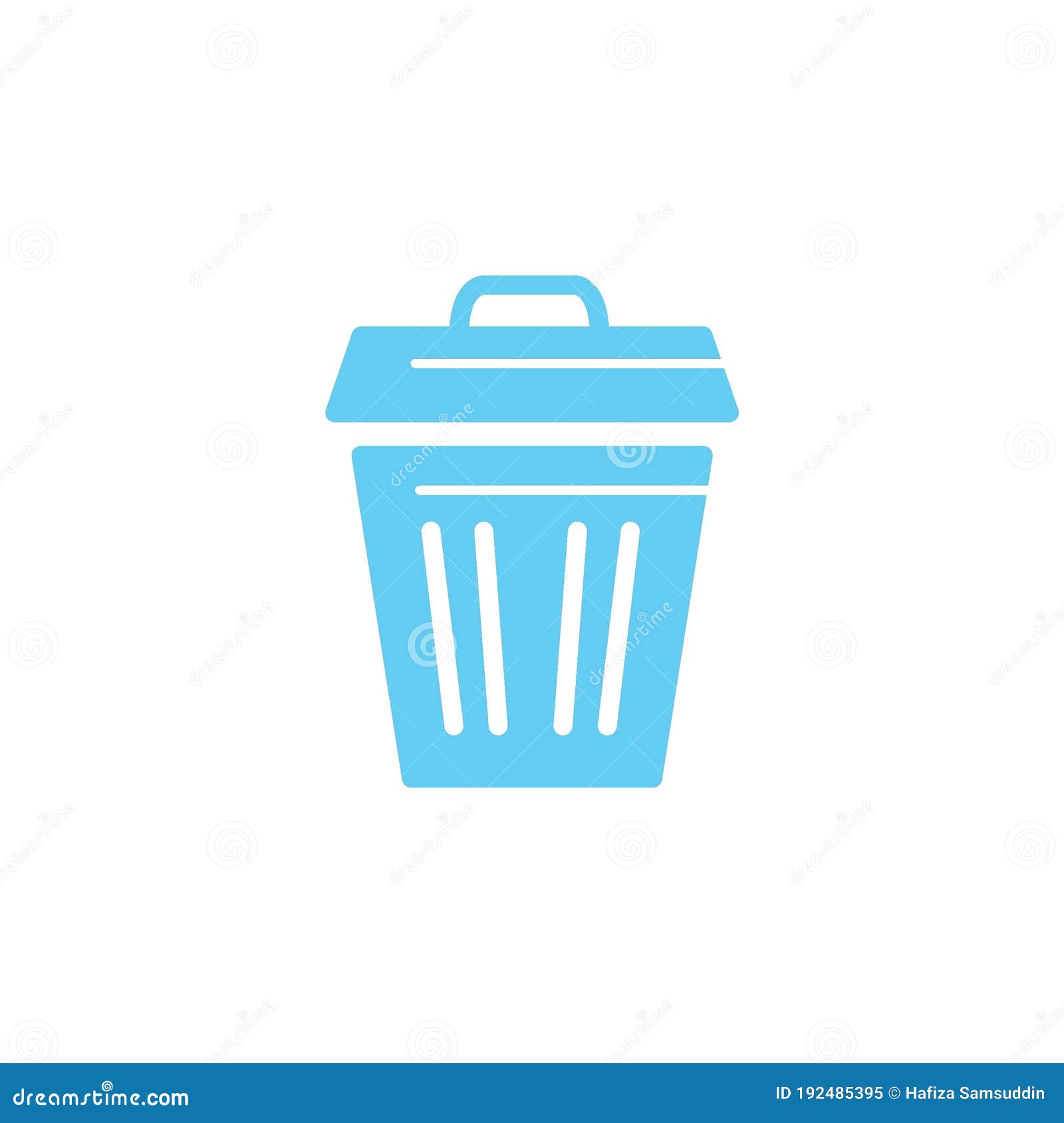 Rubbish Bin. Vector Illustration Decorative Design Stock Vector ...
