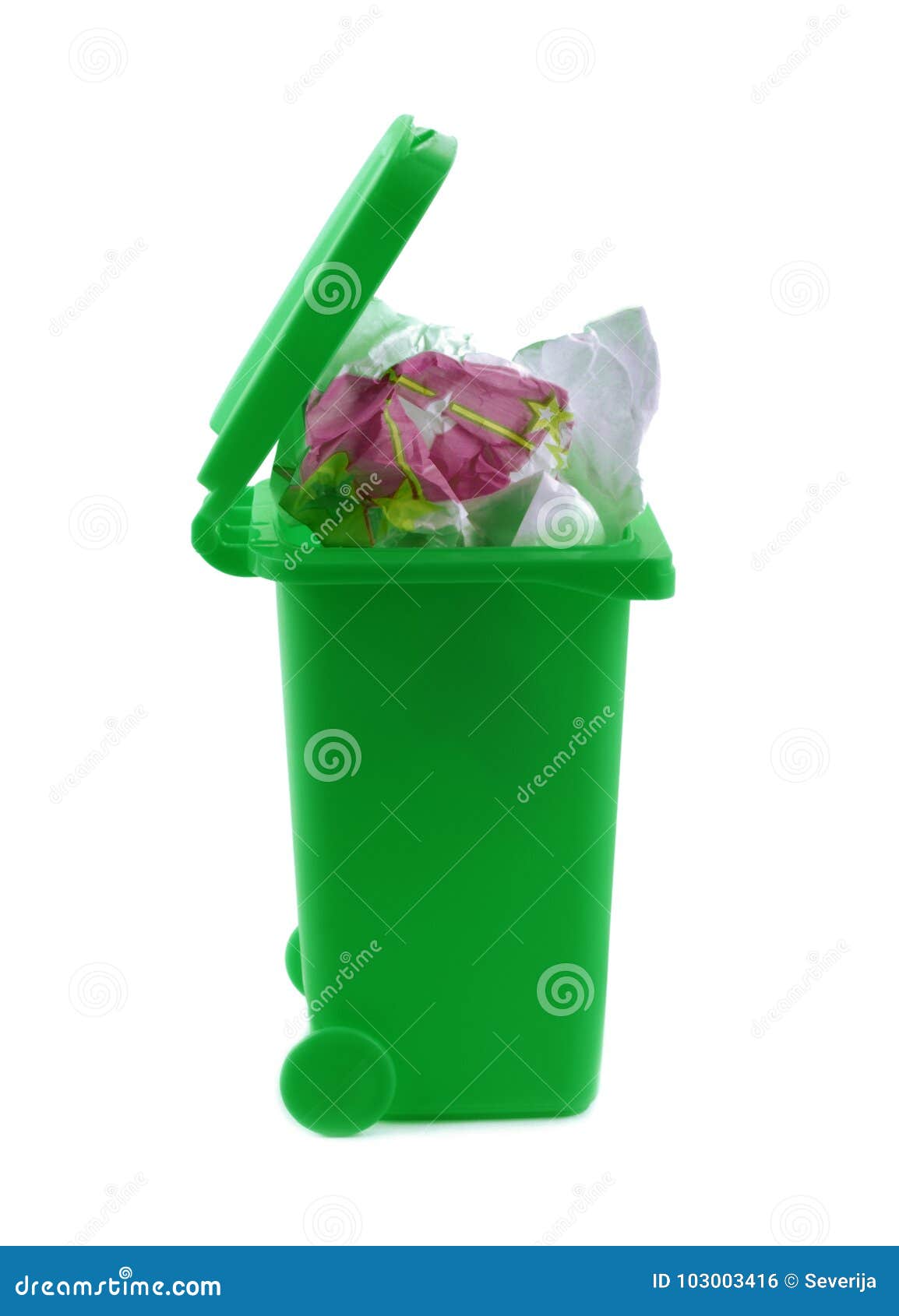 Rubbish litter bin stock photo. Image of paper, plastic - 103003416