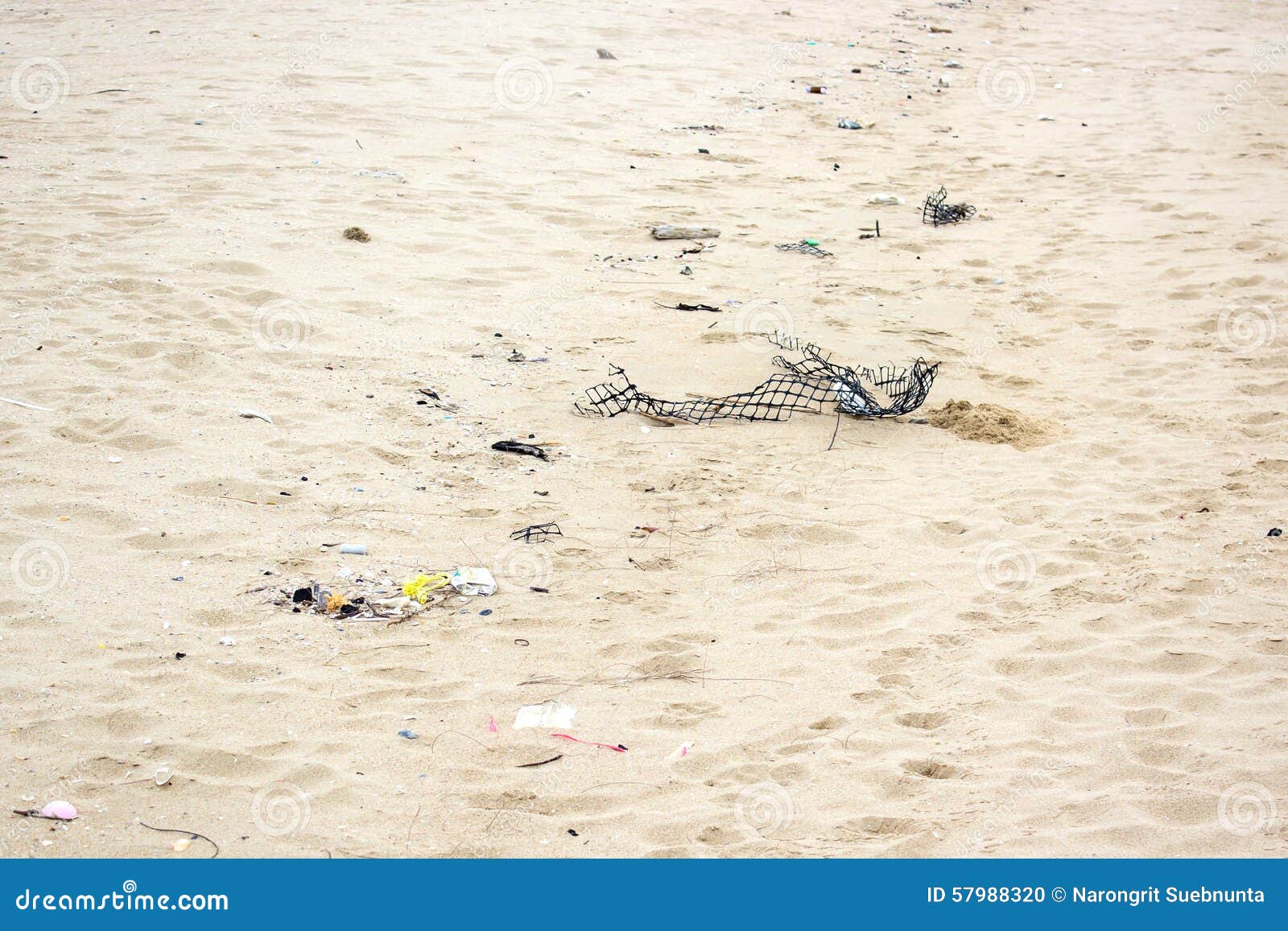 Rubbish on sea beach stock photo. Image of problems, outside - 57988320