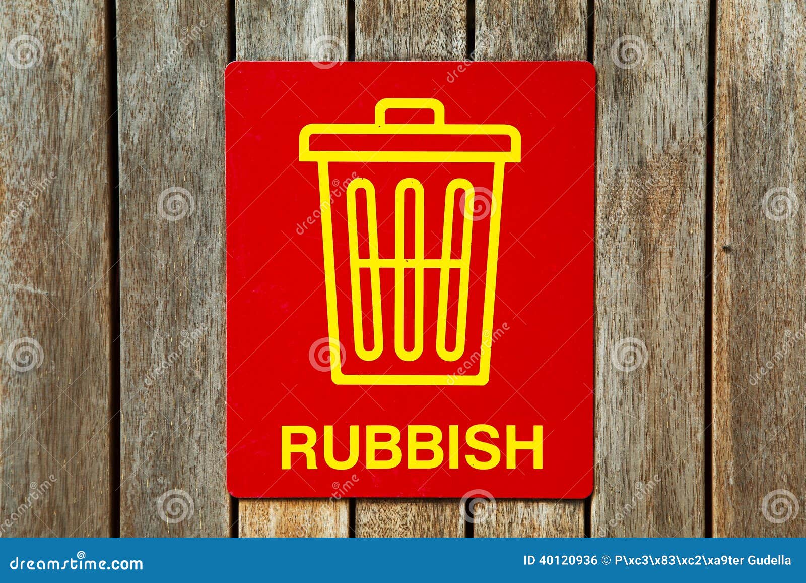 Rubbish sign stock photo. Image of rubbish, environment - 40120936