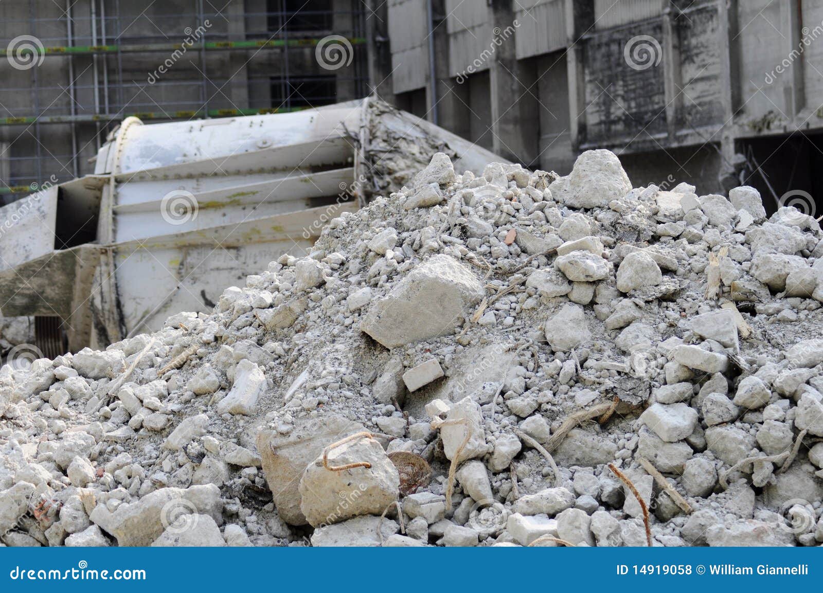 Rubble stock photo. Image of stone, ruin, wreckage, white - 14919058