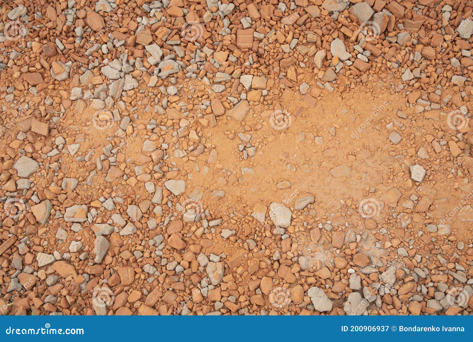 Rubble and Broken Red Bricks from Construction Sites. Building Waste ...