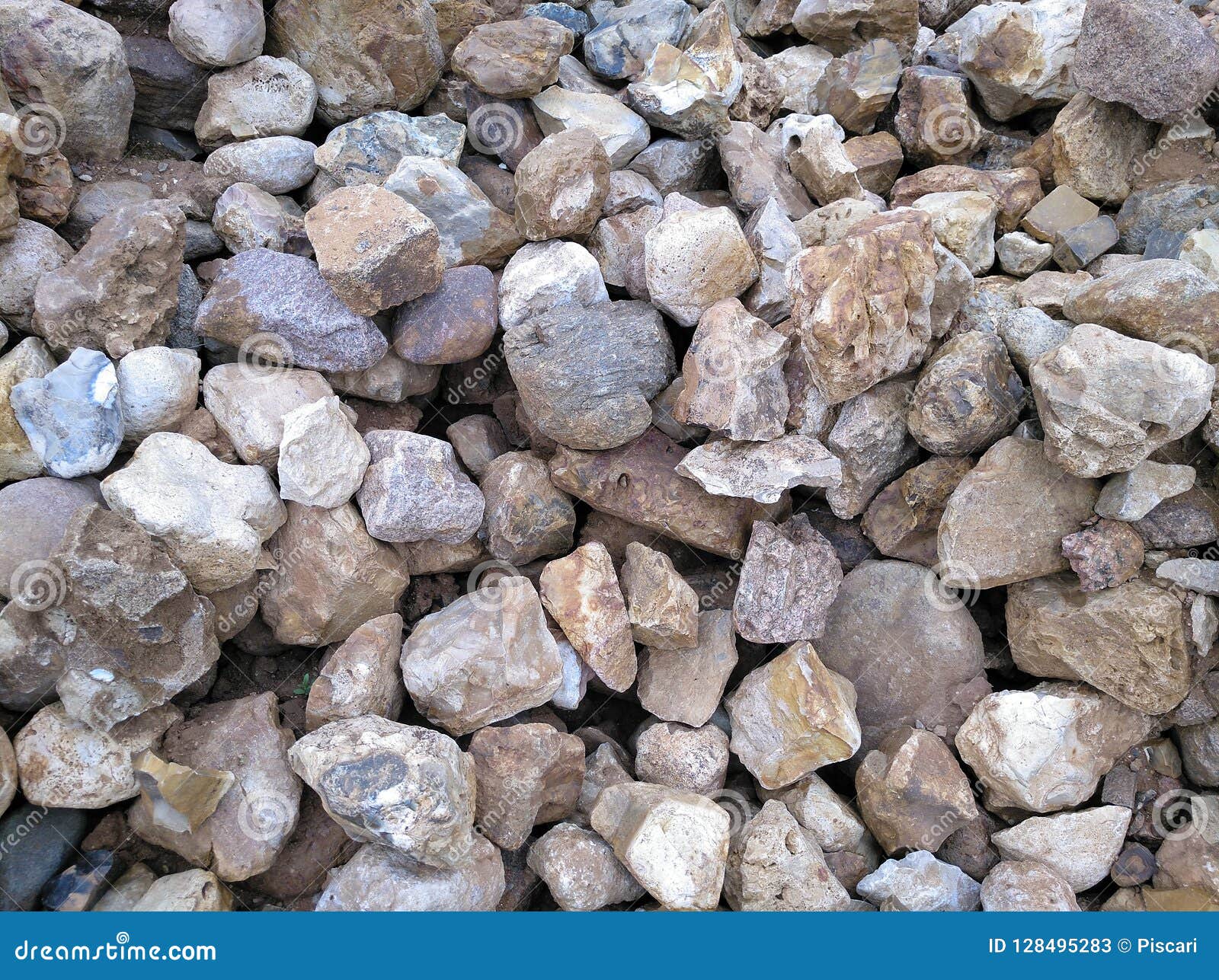 Rubble stock image. Image of texture, extraction, stone - 128495283