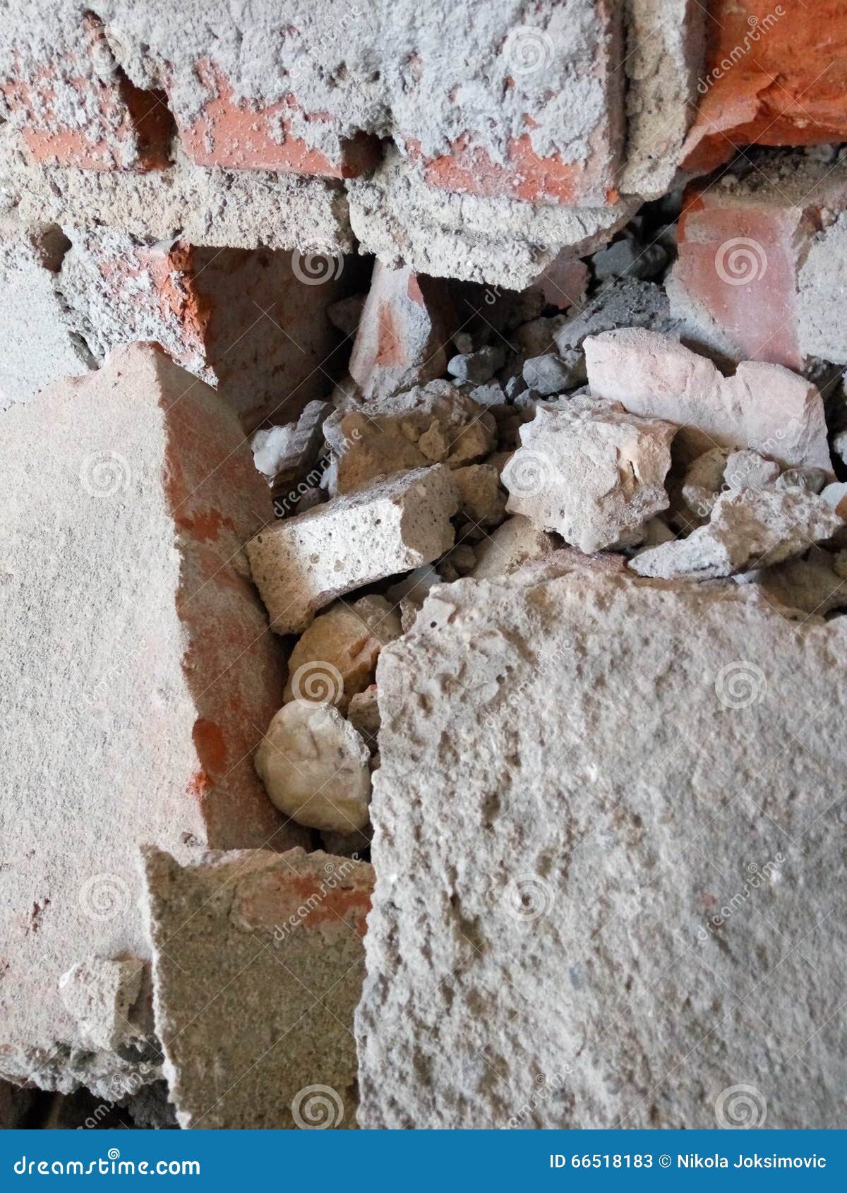 Rubble close-up stock image. Image of block, closeup - 66518183