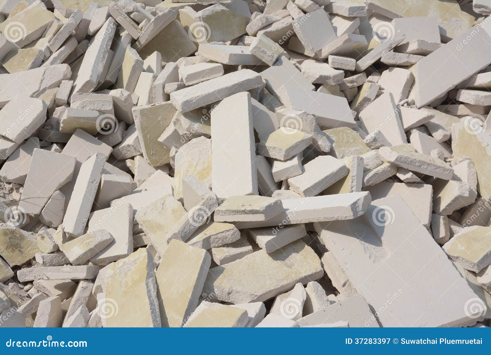 Rubble from a Demolished Building Stock Image - Image of demolish, pile ...