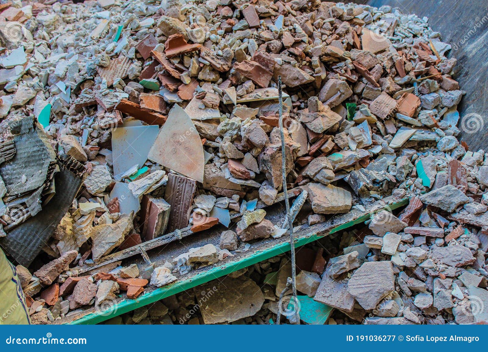 Rubble Detail Detail Concrete Scene Textured Stock Image - Image of ...