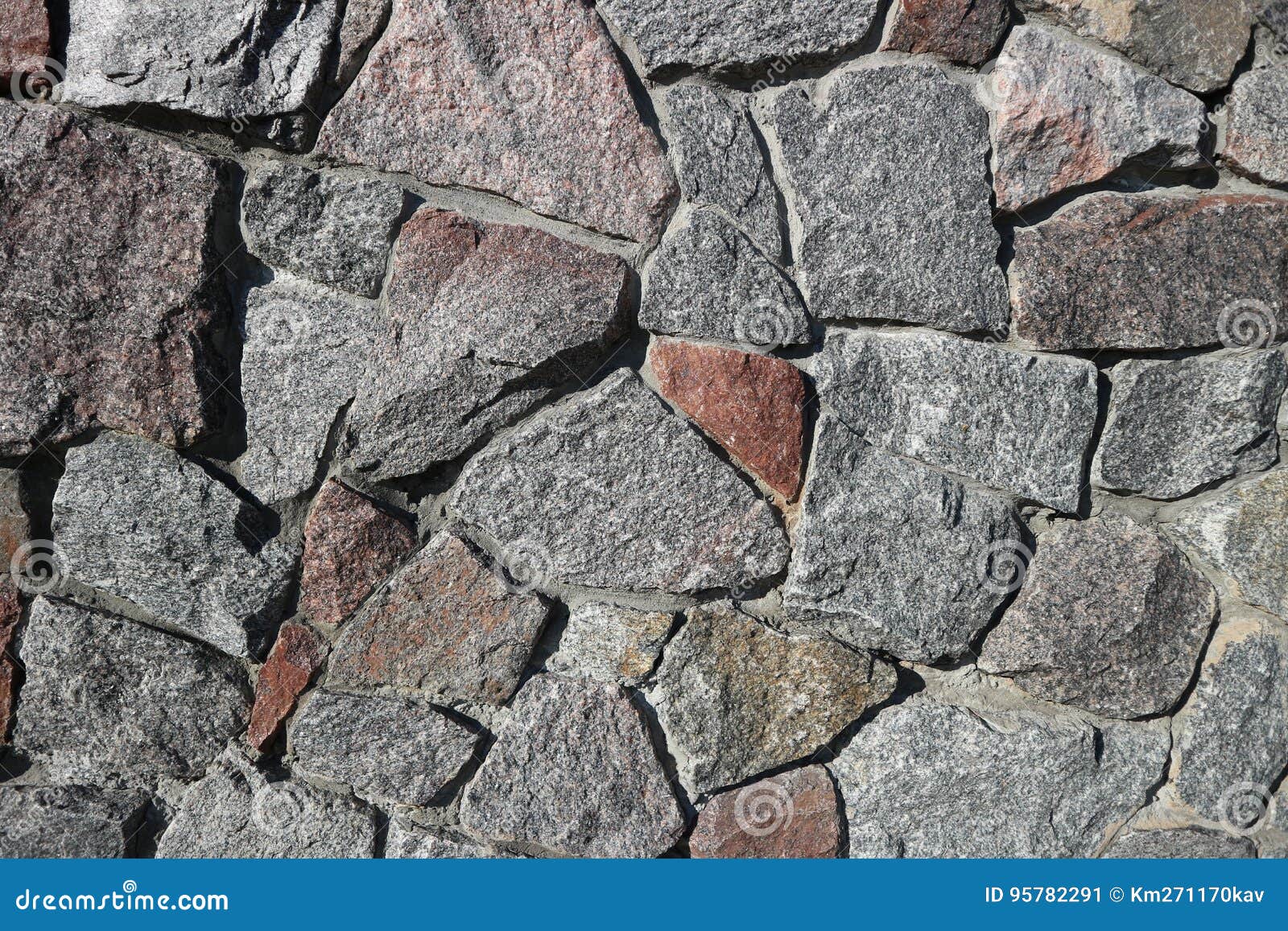 Rubble Gray and Brown Stone Wall, Rubblework Stock Image - Image of ...