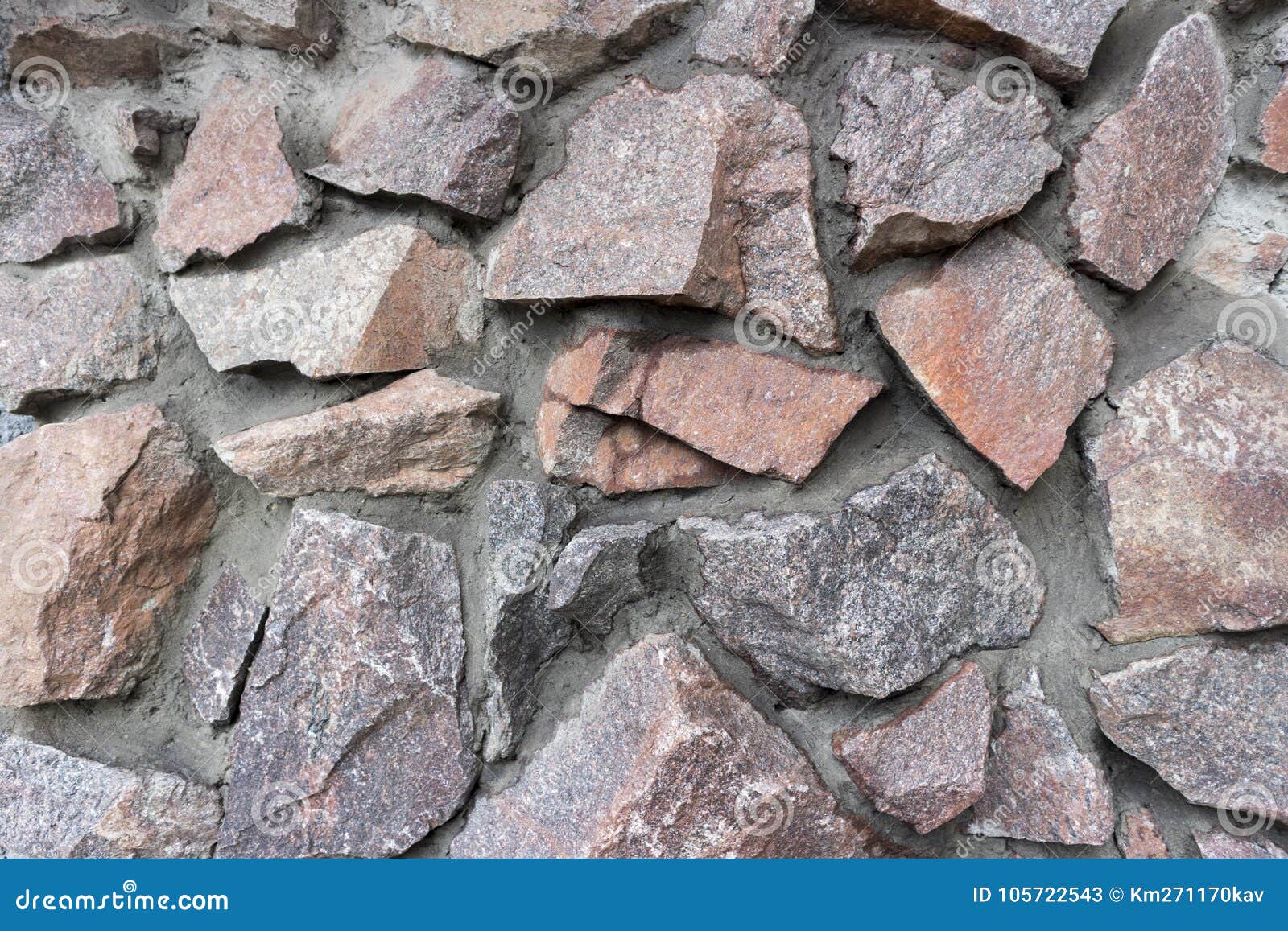 Rubble Gray and Brown Stone Wall, Rubblework Stock Image - Image of ...