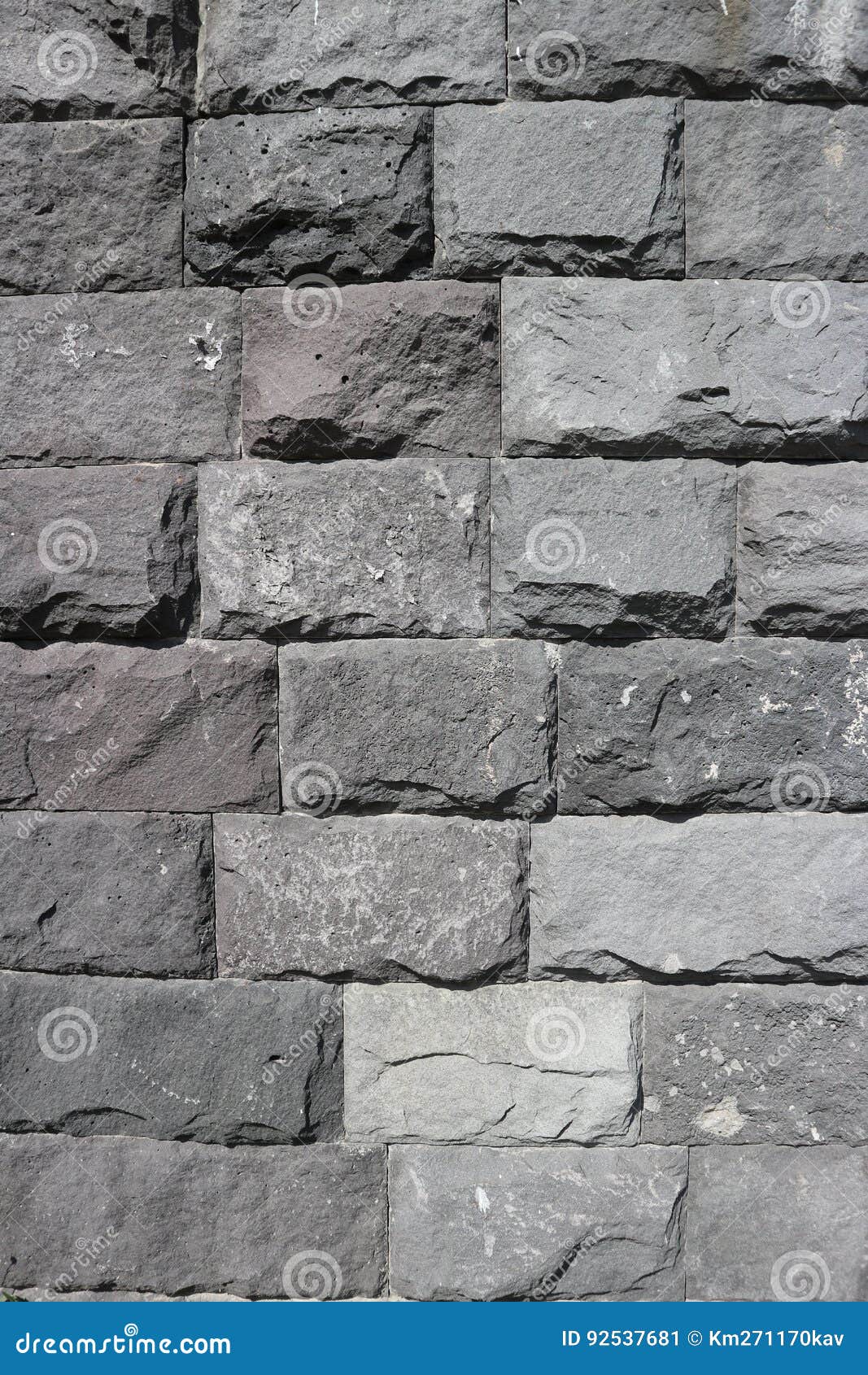 Rubble Gray Rectangular Stone Wall, Rubblework Stock Image - Image of ...