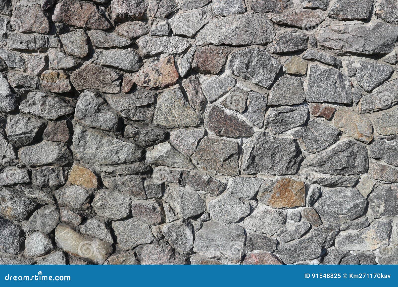 Rubble Gray Stone Wall, Rubblework Stock Image - Image of cyclopean ...