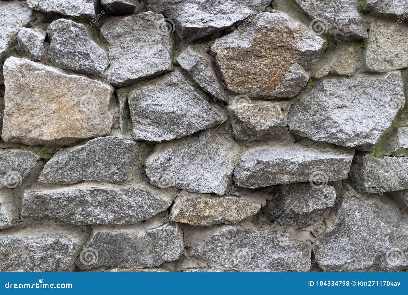 Rubble Grey Stone Wall, Rubblework Stock Photo - Image of rock ...