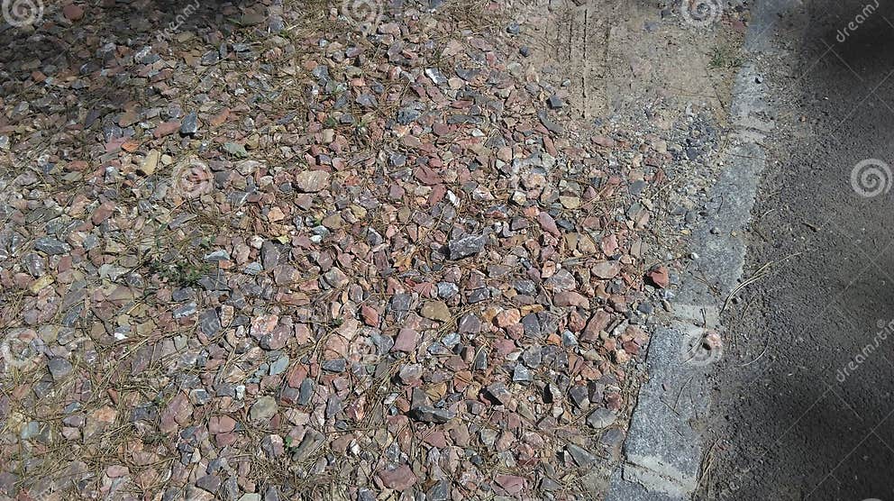 Rubble on the ground stock photo. Image of brickwork - 326314456