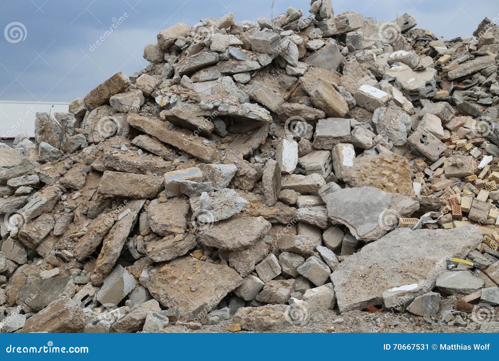 Rubble mountain stock image. Image of excavation, debris - 70667531