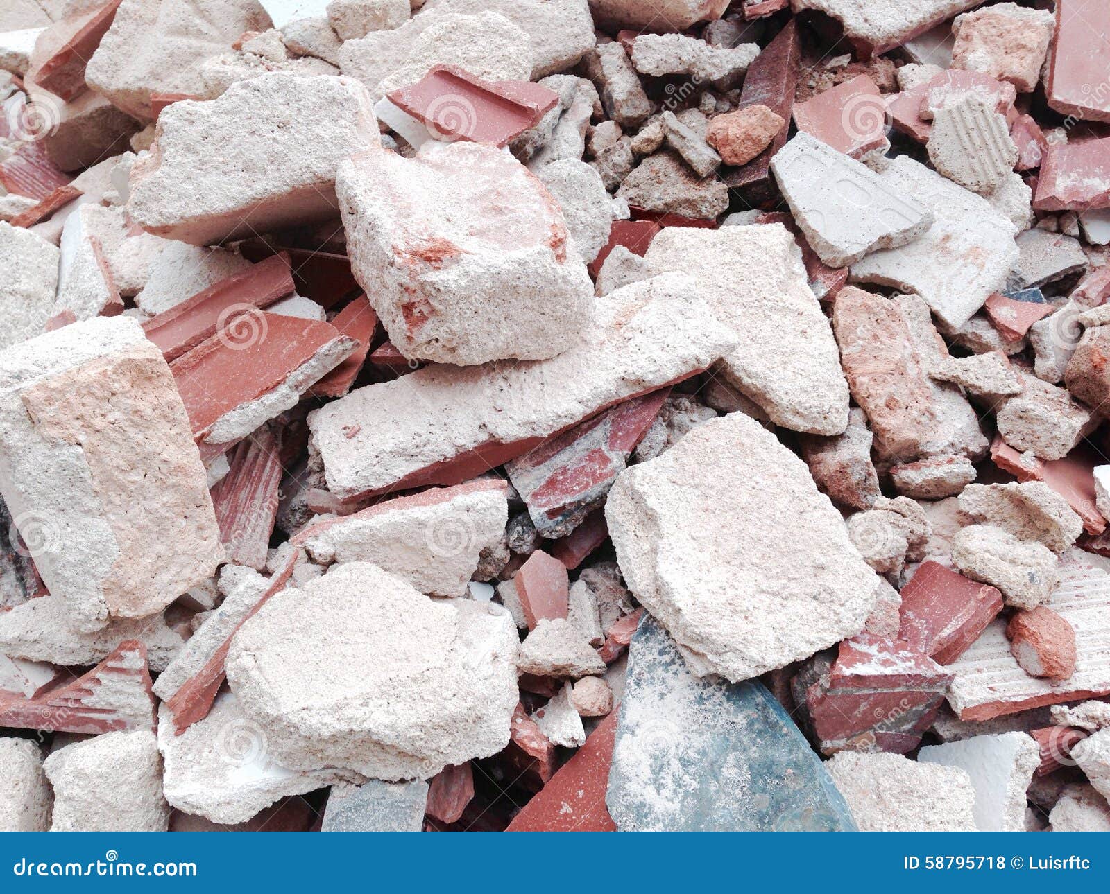 Rubble stock photo. Image of hard, concrete, demolition - 58795718