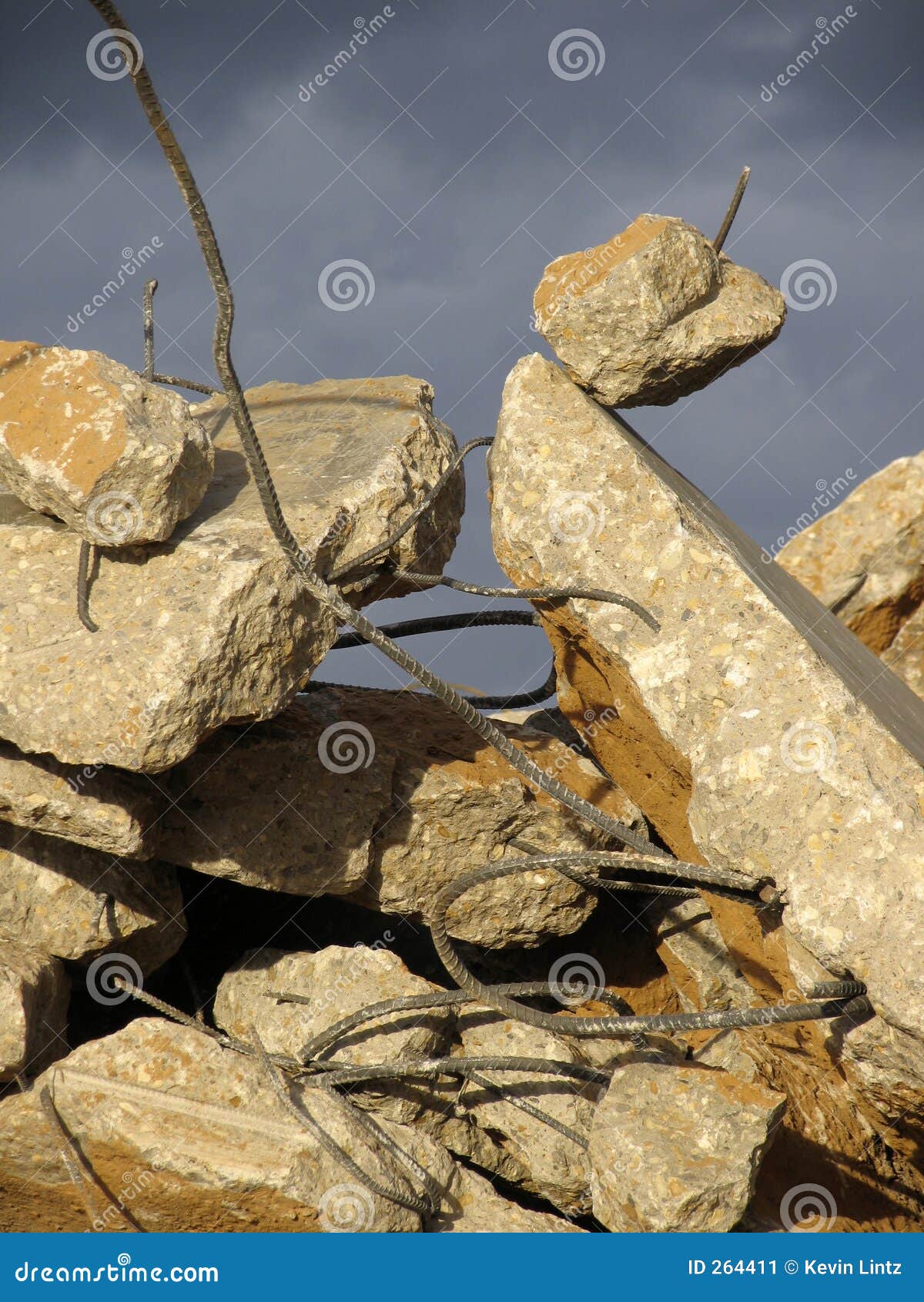Rubble And Rebar Royalty-Free Stock Photo | CartoonDealer.com #264411