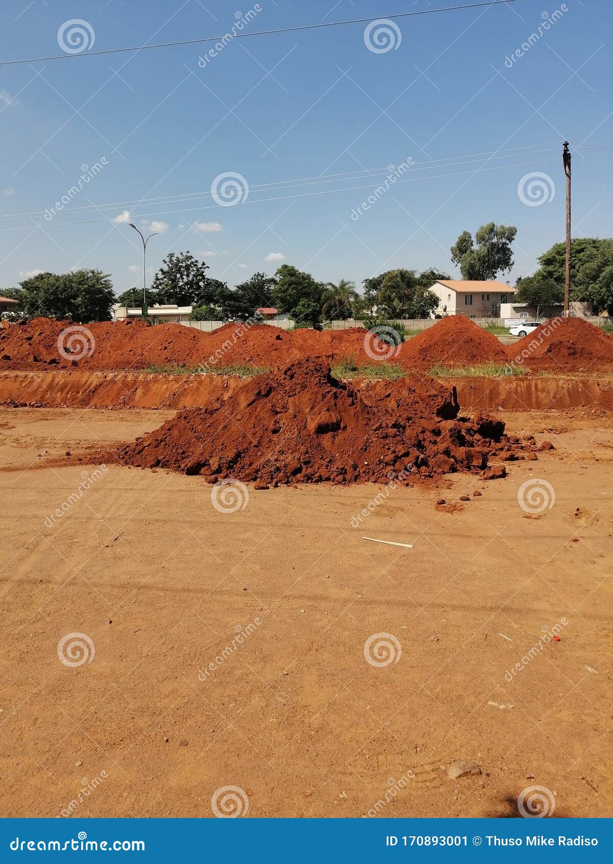 Rubble during Road Construction Stock Image - Image of city ...