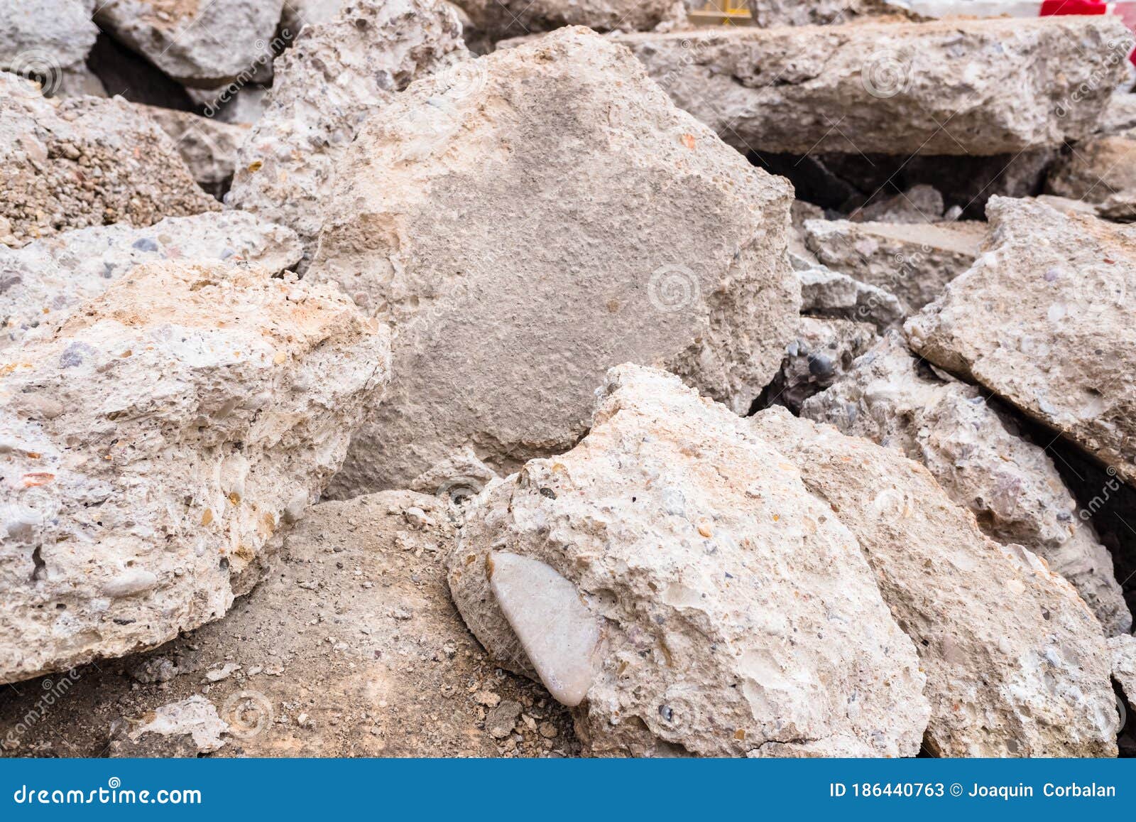 Rubble of a ruined road stock image. Image of destruction - 186440763