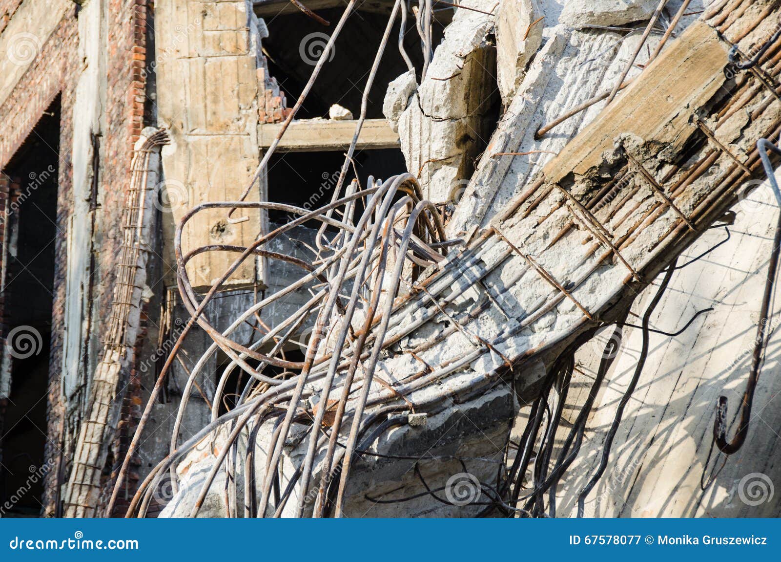 Rubble and Scrap after Demolition Stock Image - Image of environmental ...