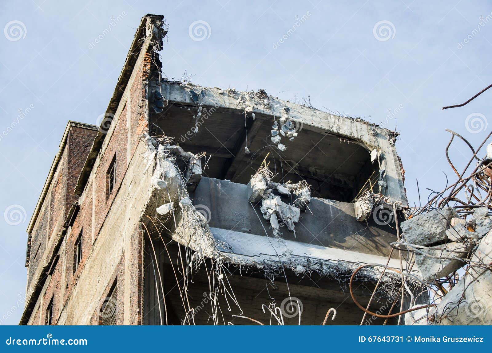 Rubble and Scrap after Demolition Stock Image - Image of rubble ...