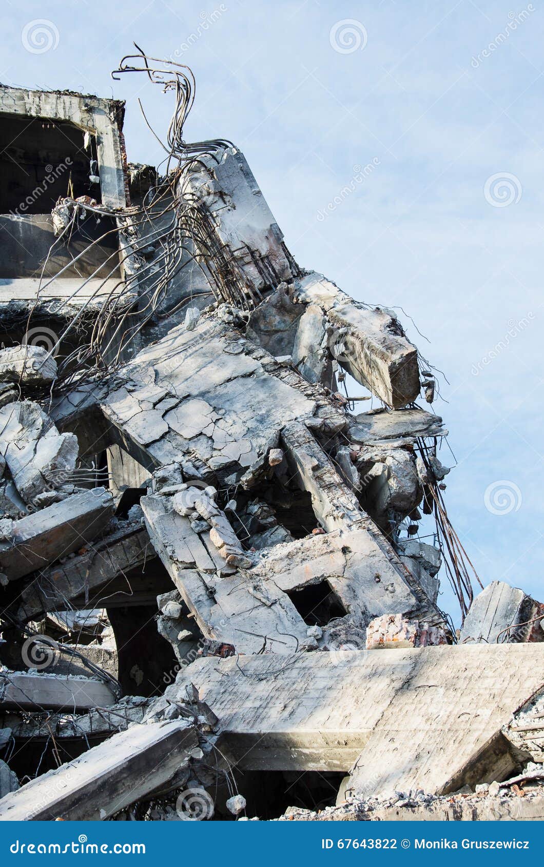 Rubble and Scrap after Demolition Stock Photo - Image of equipment ...