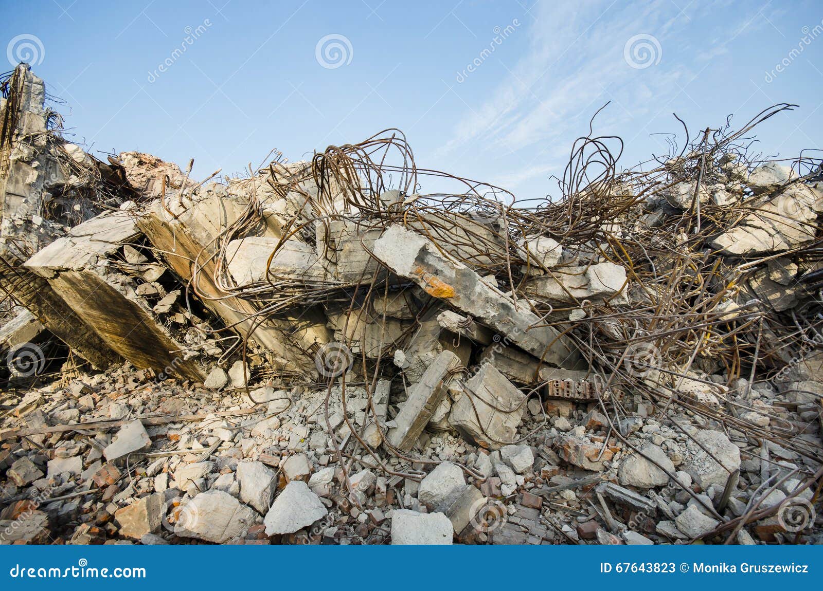 Rubble and Scrap after Demolition Stock Image - Image of disposal ...