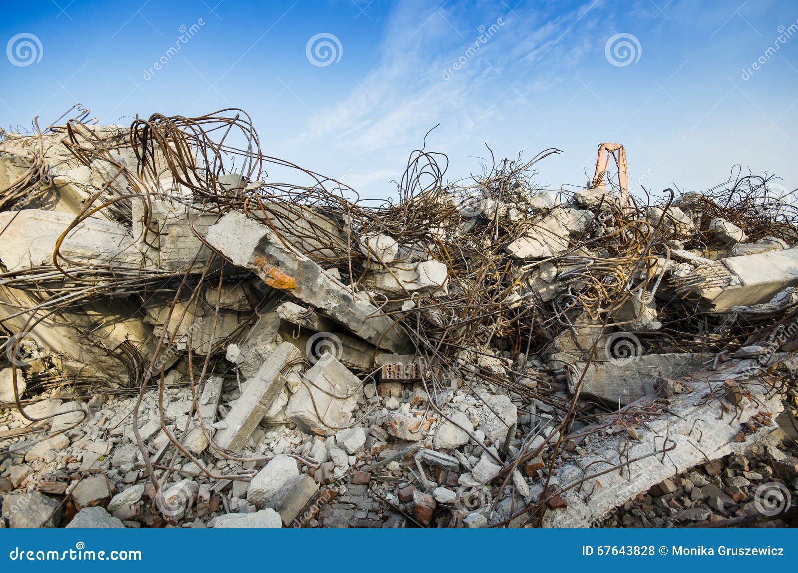 Rubble and Scrap after Demolition Stock Photo - Image of environment ...
