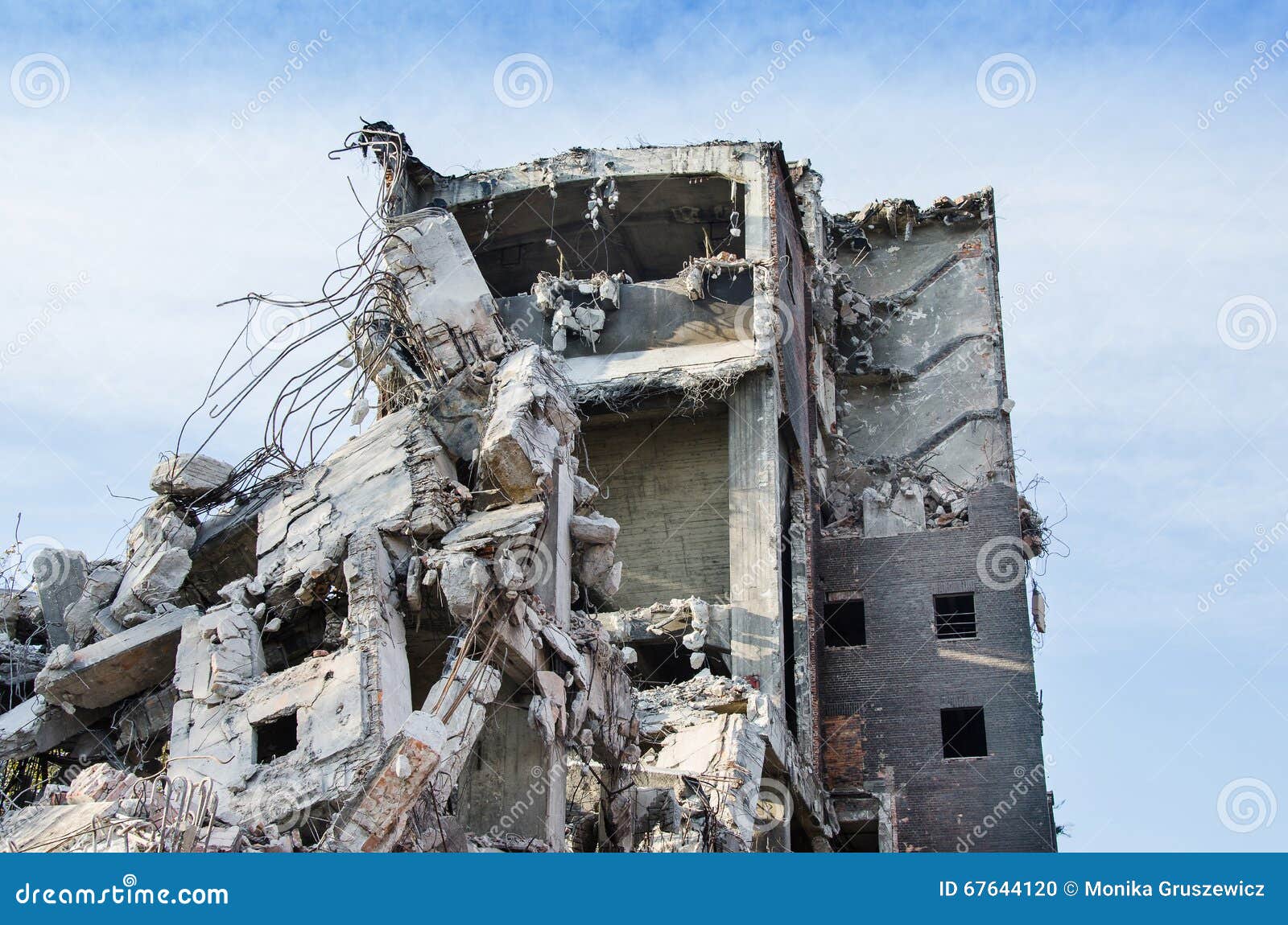 Rubble and Scrap after Demolition Stock Photo - Image of ceiling ...