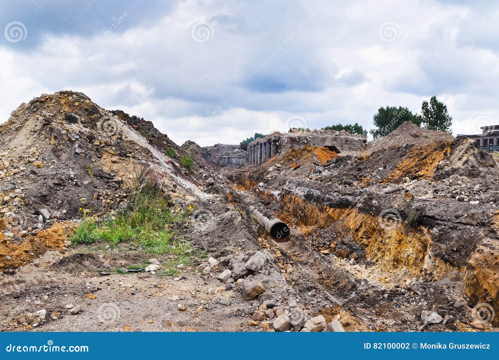Rubble and Scrap after Demolition Stock Photo - Image of ruins, cutting ...