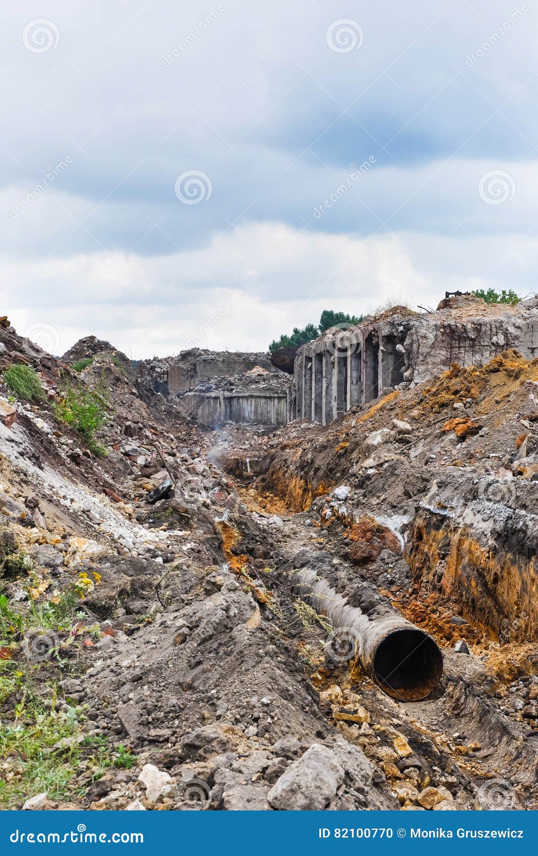 Rubble and Scrap after Demolition Stock Photo - Image of rubble ...