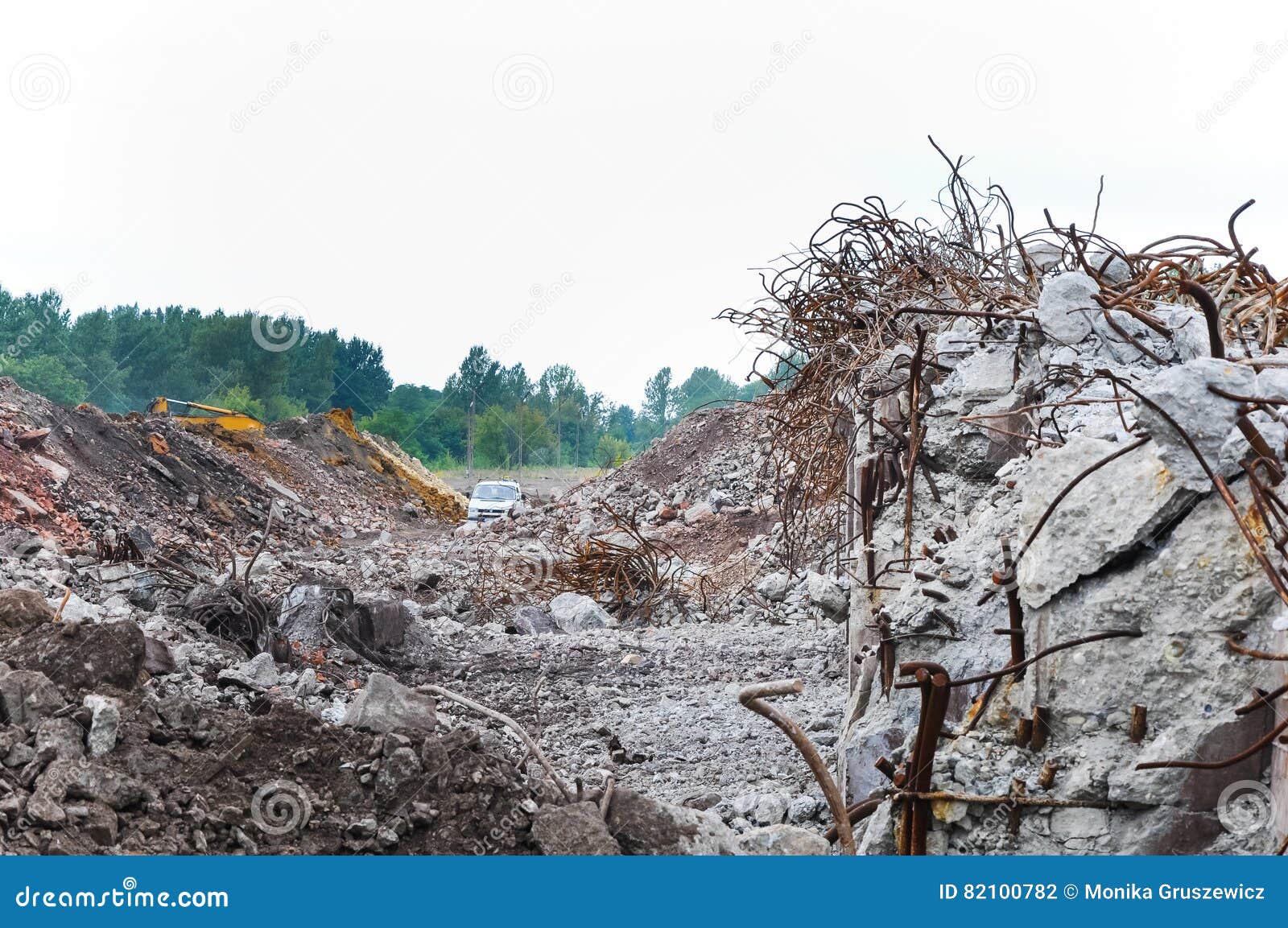 Rubble and Scrap after Demolition Stock Photo - Image of environmental ...