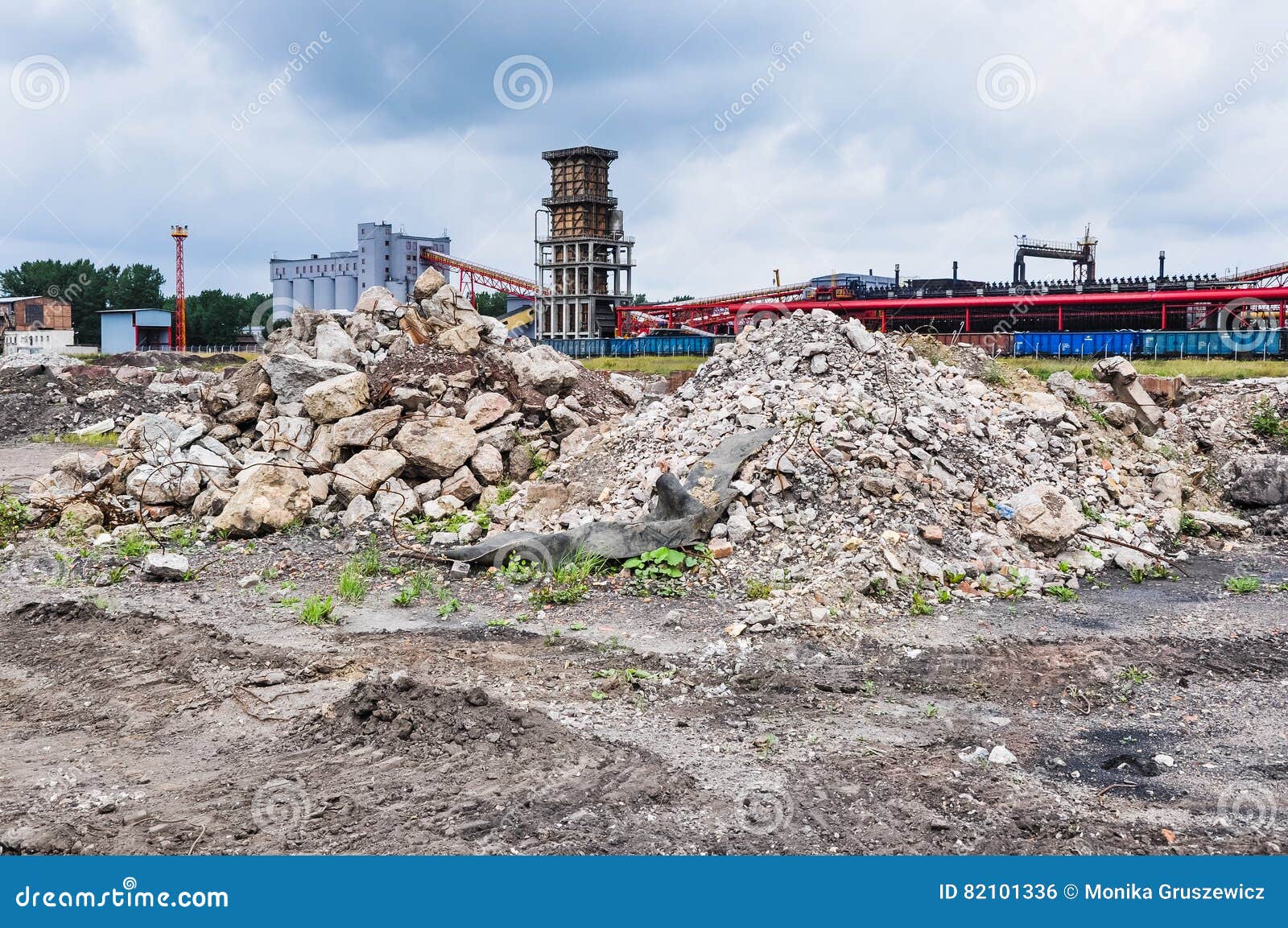 Rubble and Scrap after Demolition Stock Photo - Image of concrete ...