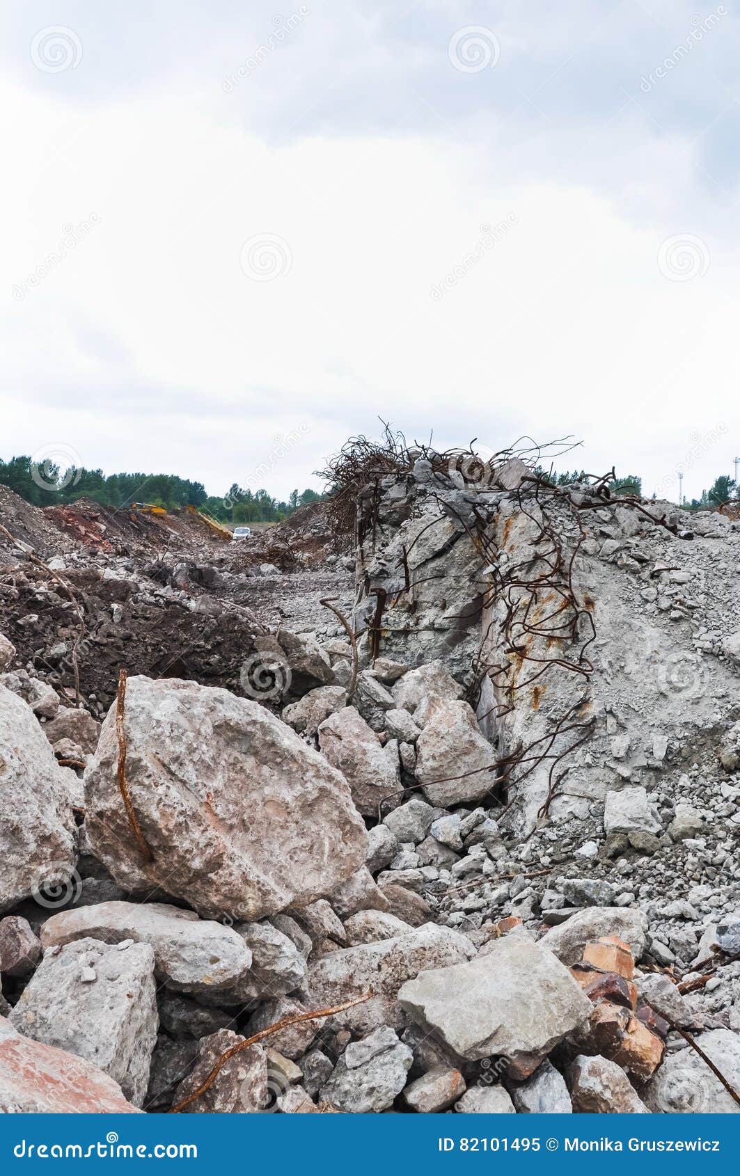 Rubble and Scrap after Demolition Stock Image - Image of heap, dump ...